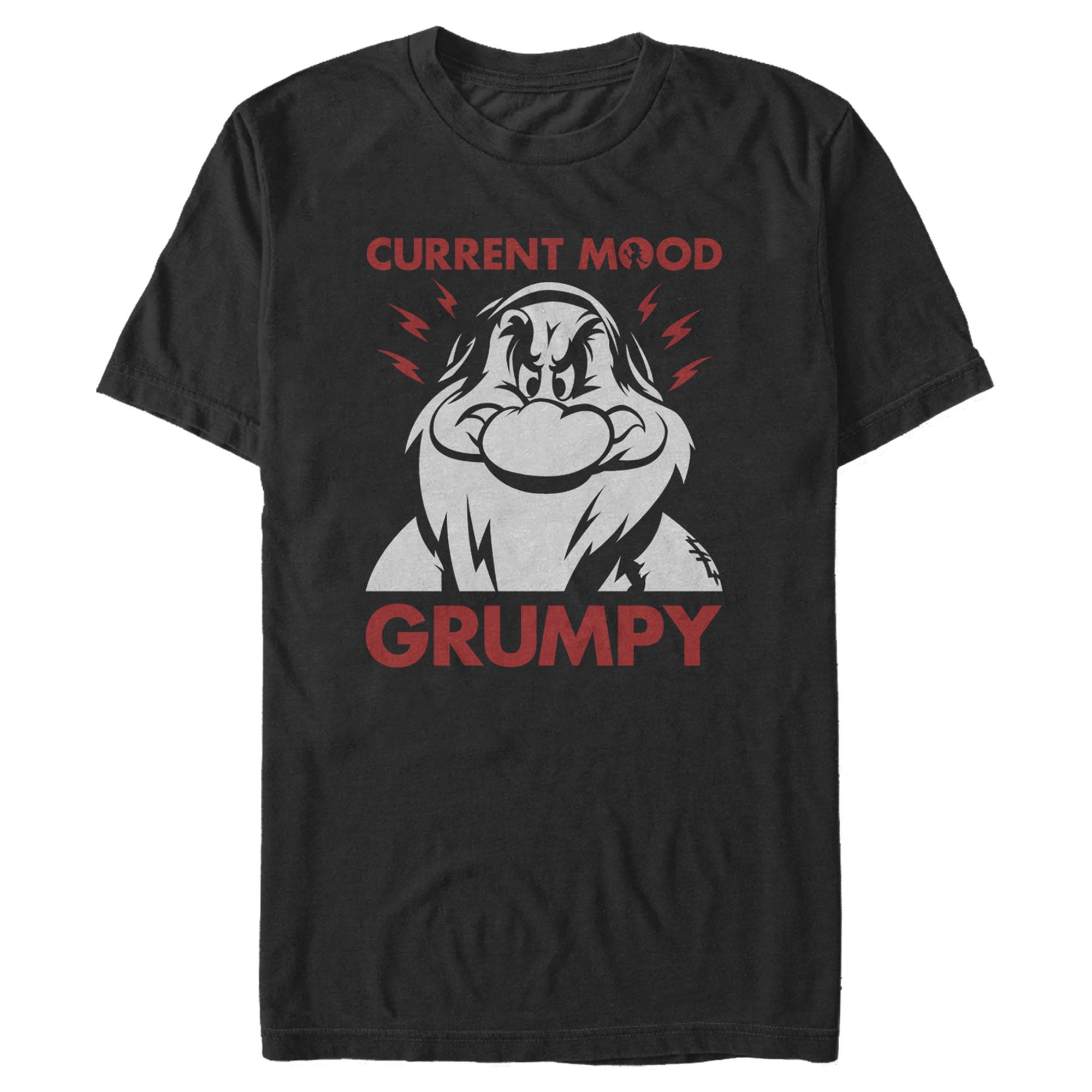 Men's Snow White and the Seven Dwarfs Grumpy Current Mood Graphic T ...