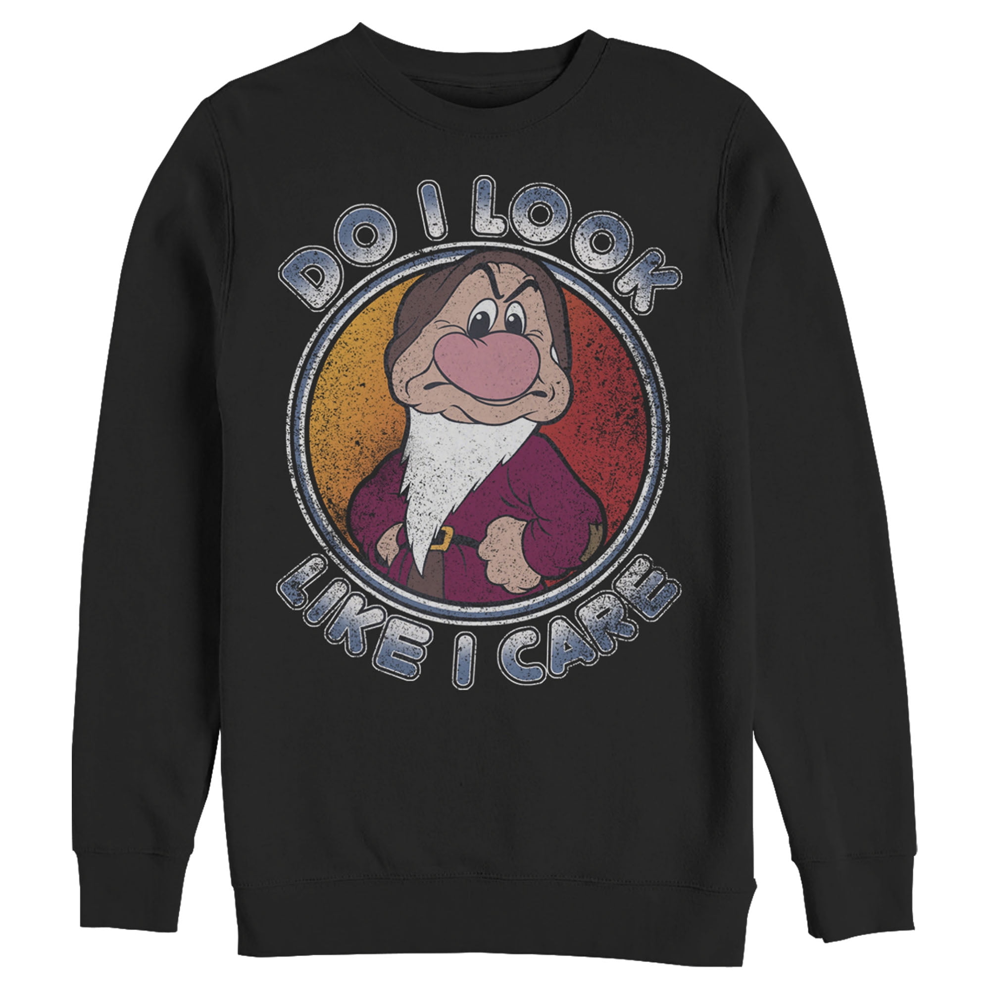 Men's Snow White and the Seven Dwarfs Grumpy Don't Care Sweatshirt ...