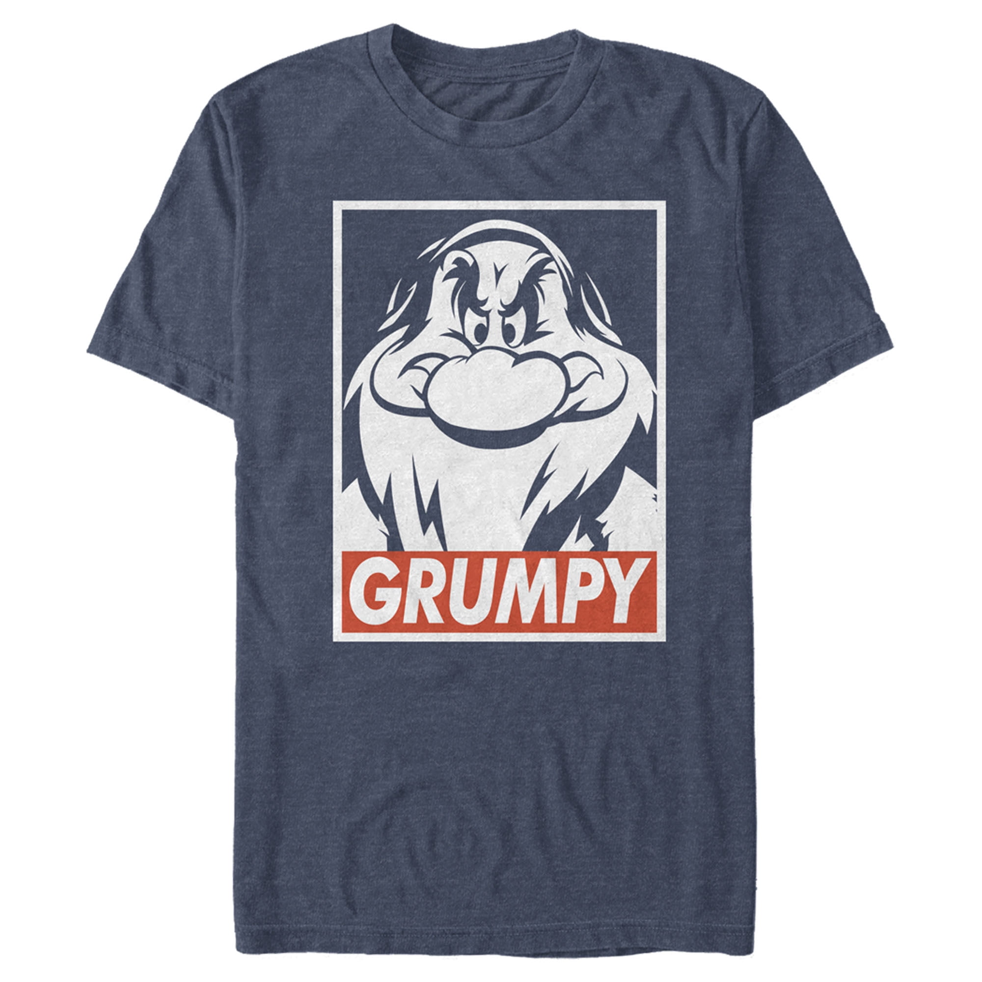 Men's Snow White and the Seven Dwarfs Grumpy Graphic Tee Navy Blue ...