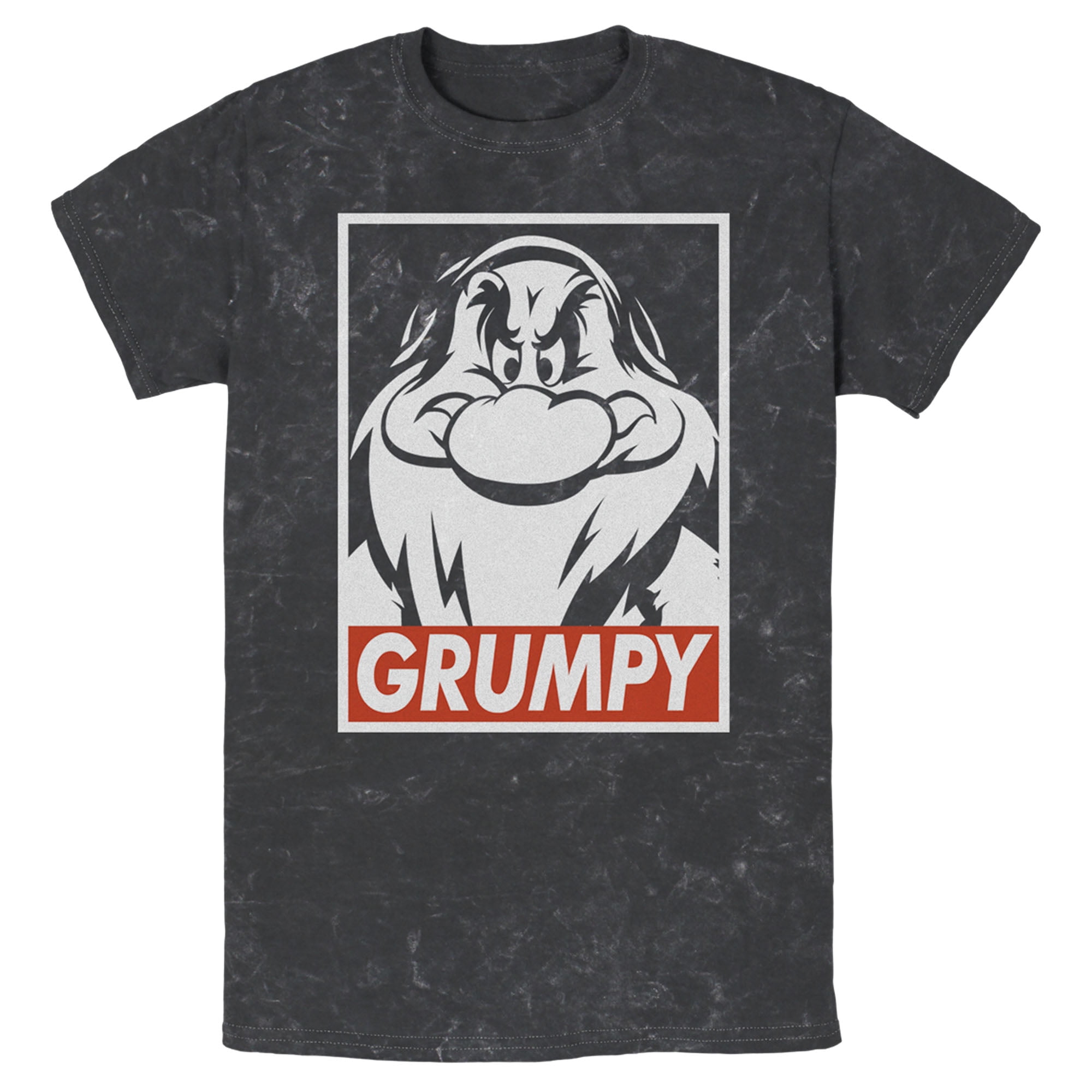 Men's Snow White and the Seven Dwarfs I am GRUMPY Graphic Tee Black ...