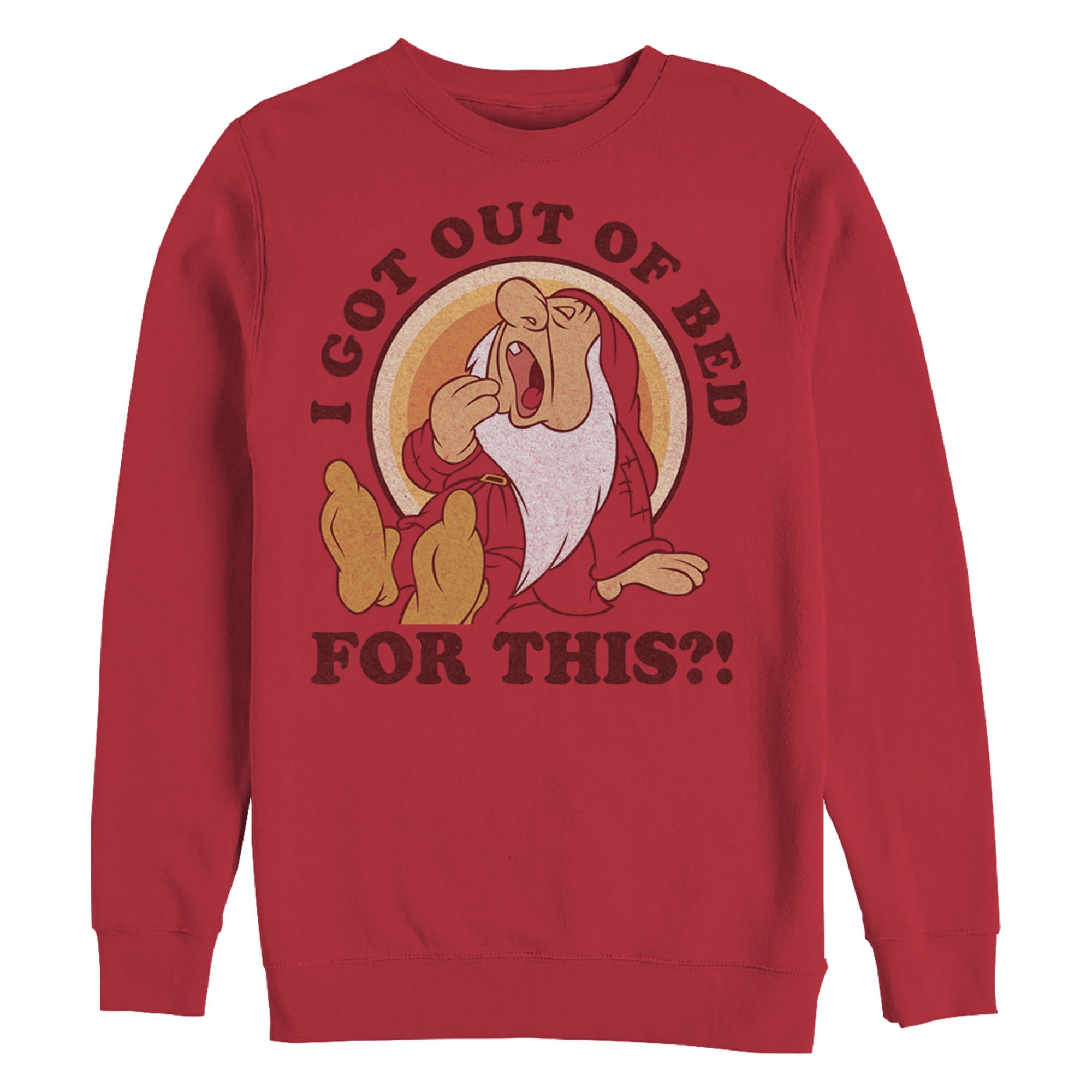 Men's Snow White and the Seven Dwarfs Sleepy Yawn Sweatshirt - Walmart.com
