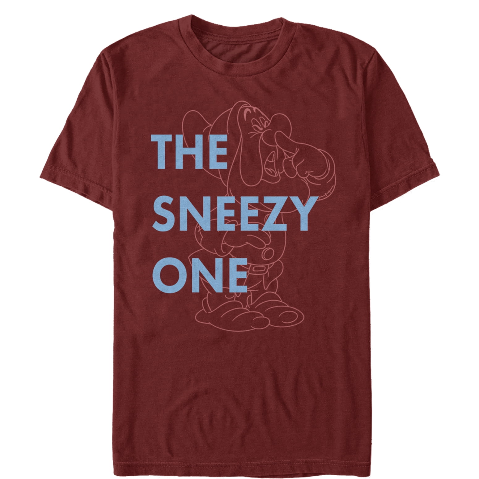 Men's Snow White and the Seven Dwarfs Sneezy One Graphic Tee Cardinal X ...