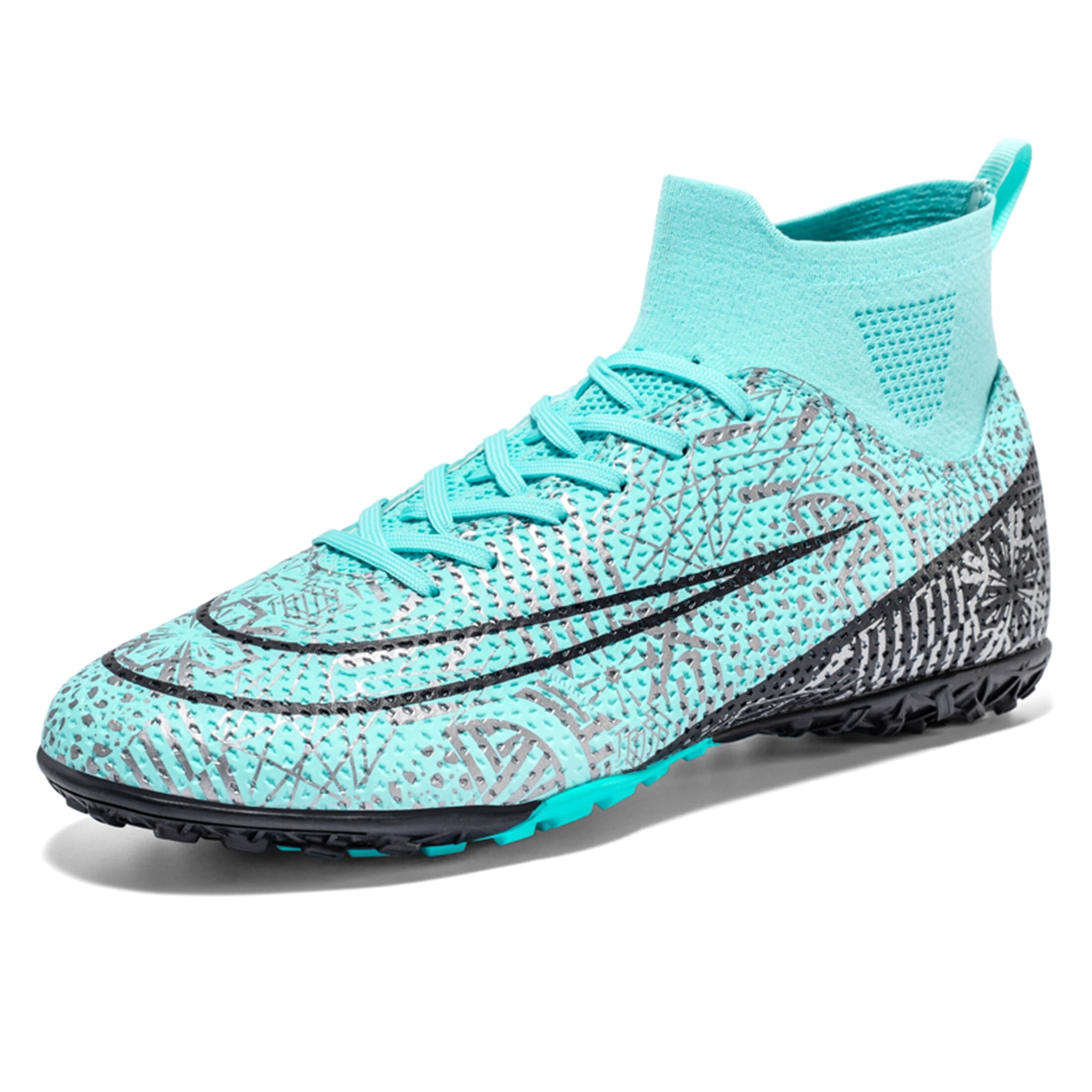 Men's Soccer Cleats Professional High-Top Football Shoes Outdoor Spikes ...