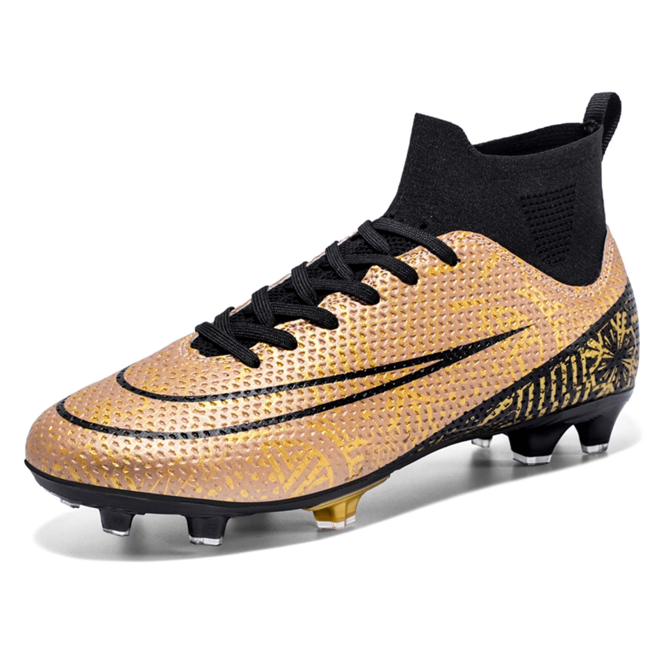 Men's Soccer Cleats Professional High-Top Football Shoes, Adult & Youth ...