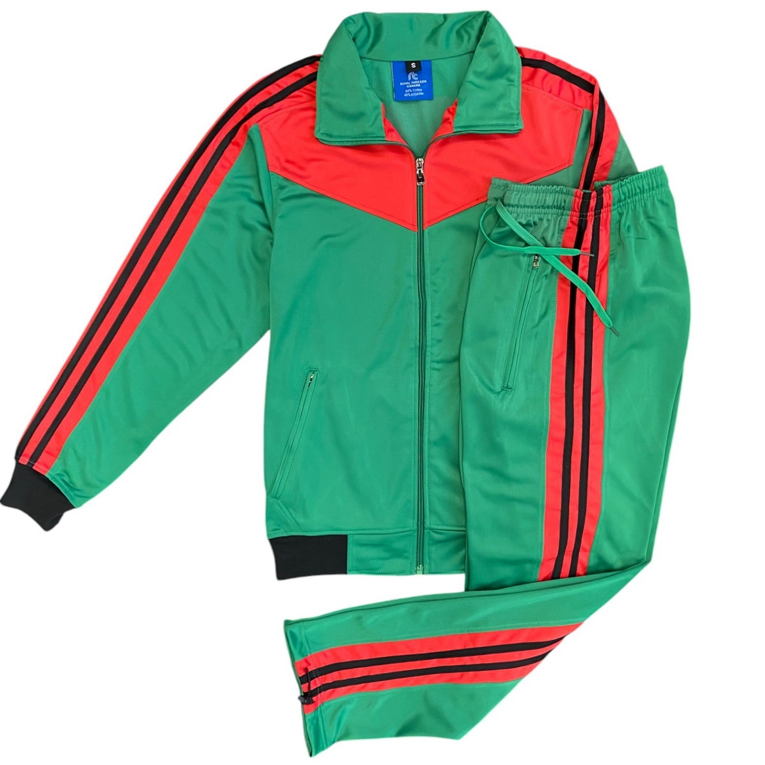 Men's Soft Athletic Tracksuit GYM Active Suit - Walmart.com