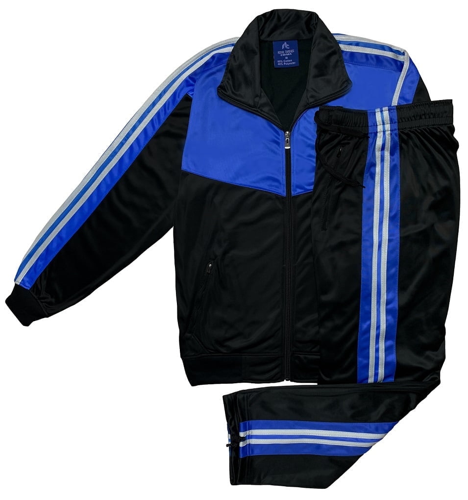 Men's Soft Athletic Tracksuit GYM Active Suit - Walmart.com