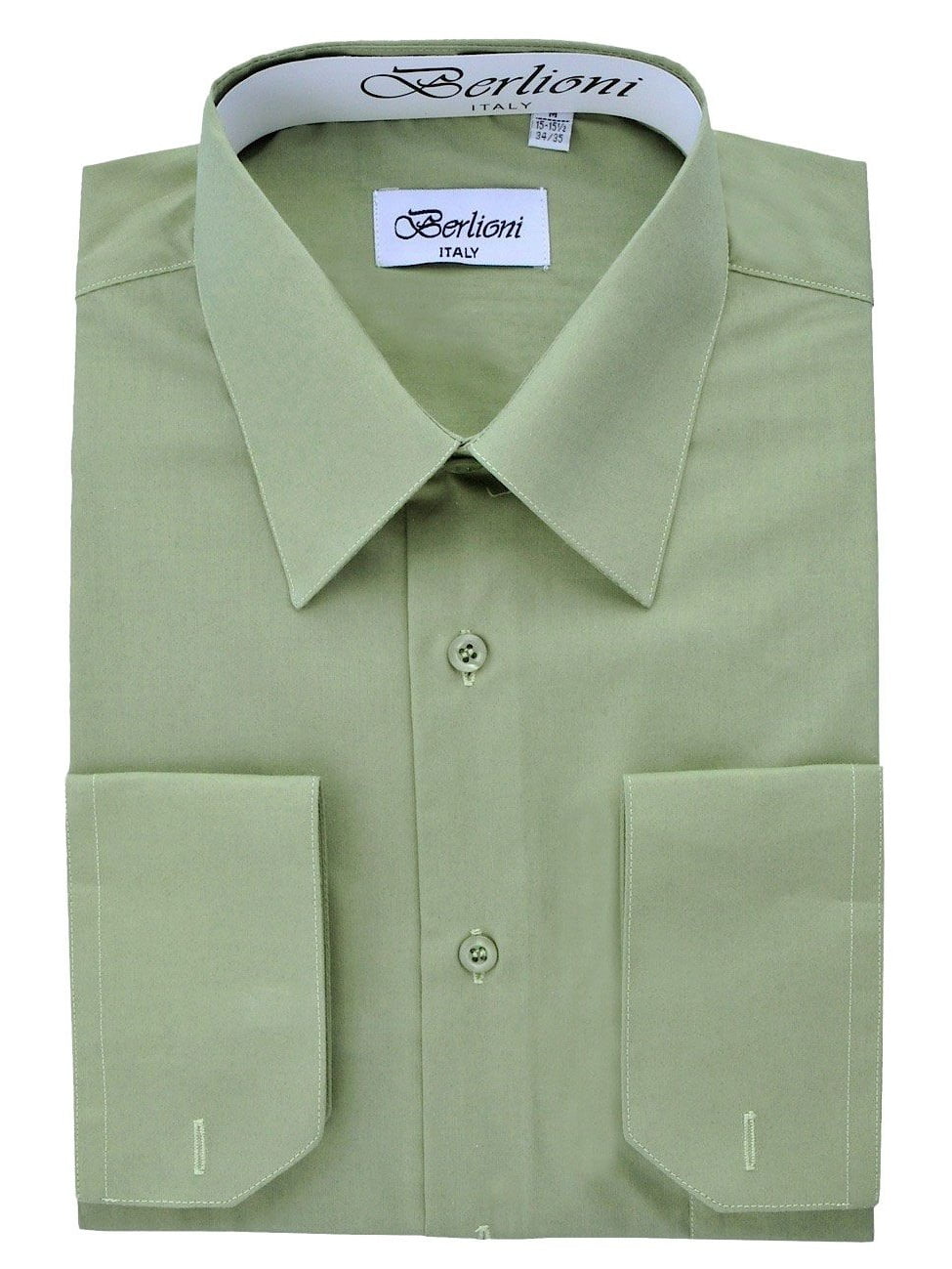 Men's Solid Color Dress Shirt - Walmart.com