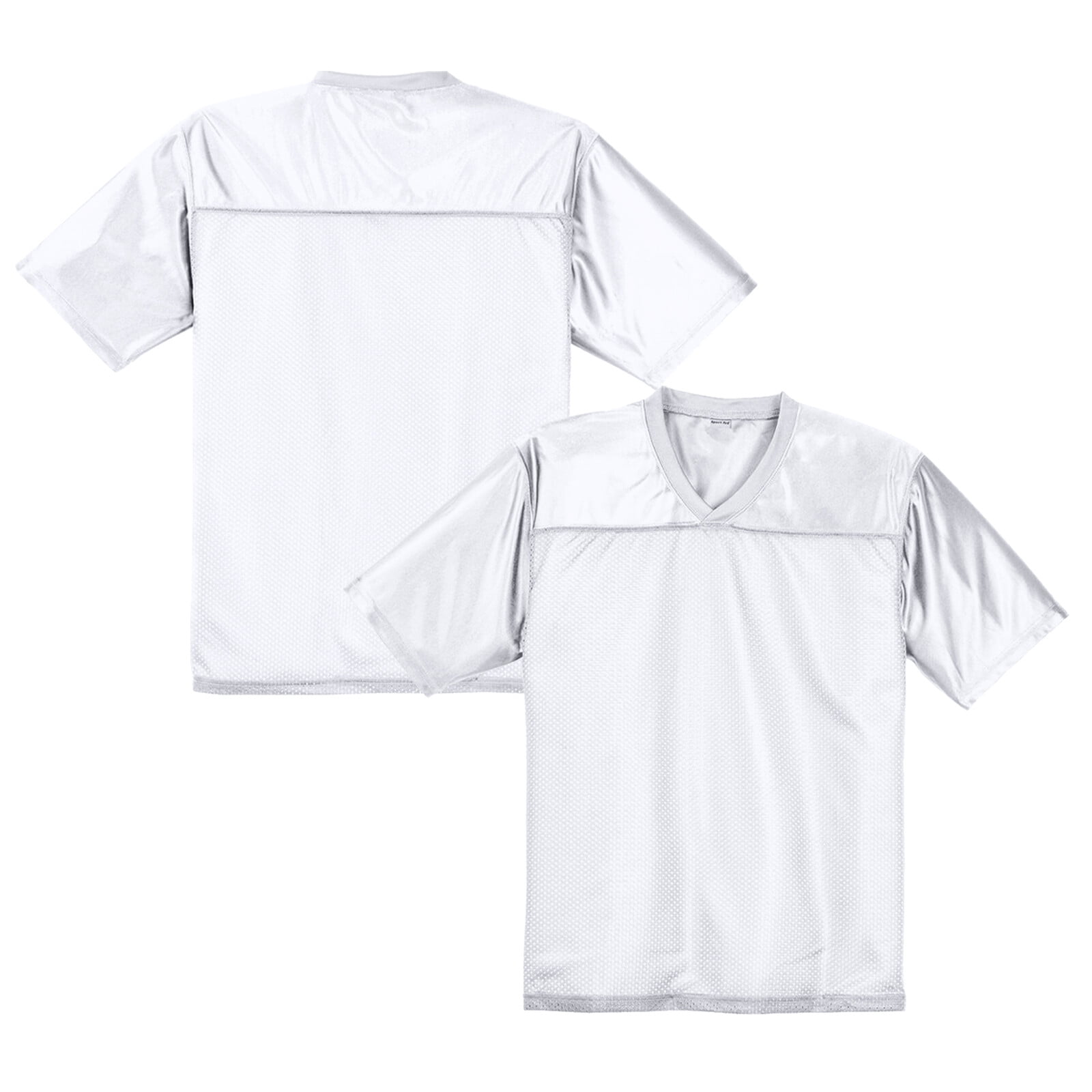 Men's Solid Football Jersey, Adult Mesh Football Shirts, Practice Team ...