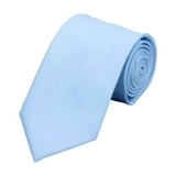 Men's Solid Polyester Dress Shirt with 8cm Tie, Fashion Business Casual ...