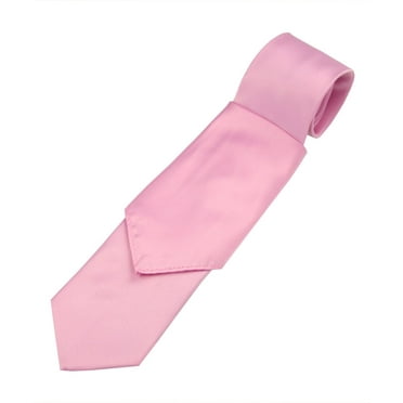 Mens Solid Hot Pink Ties Necktie - Walmart.com