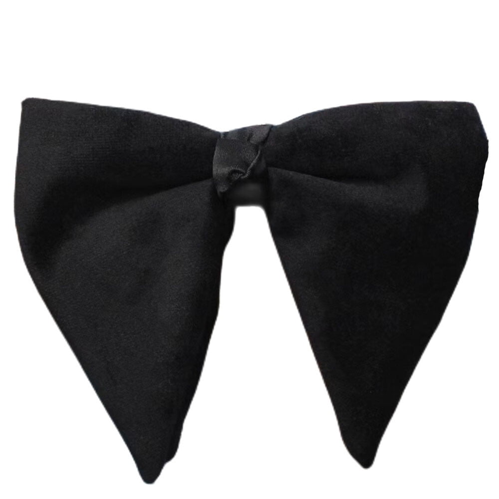 Men's Solid Velvet Oversized Big Bow Tie Wedding Party Tuxedo Business ...