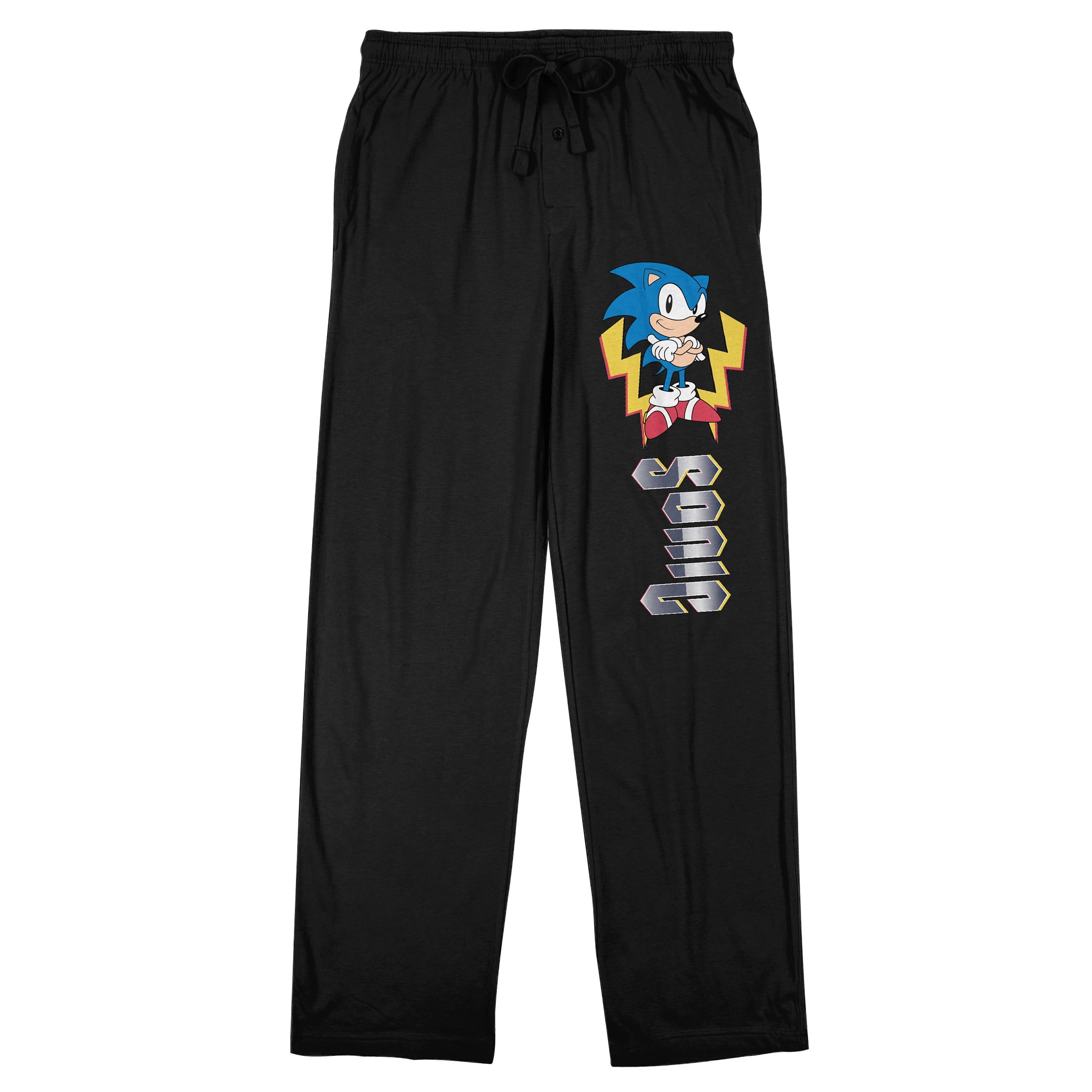 Sonic The Hedgehog Classic Sonic sleep pant on Black Adult-Large ...