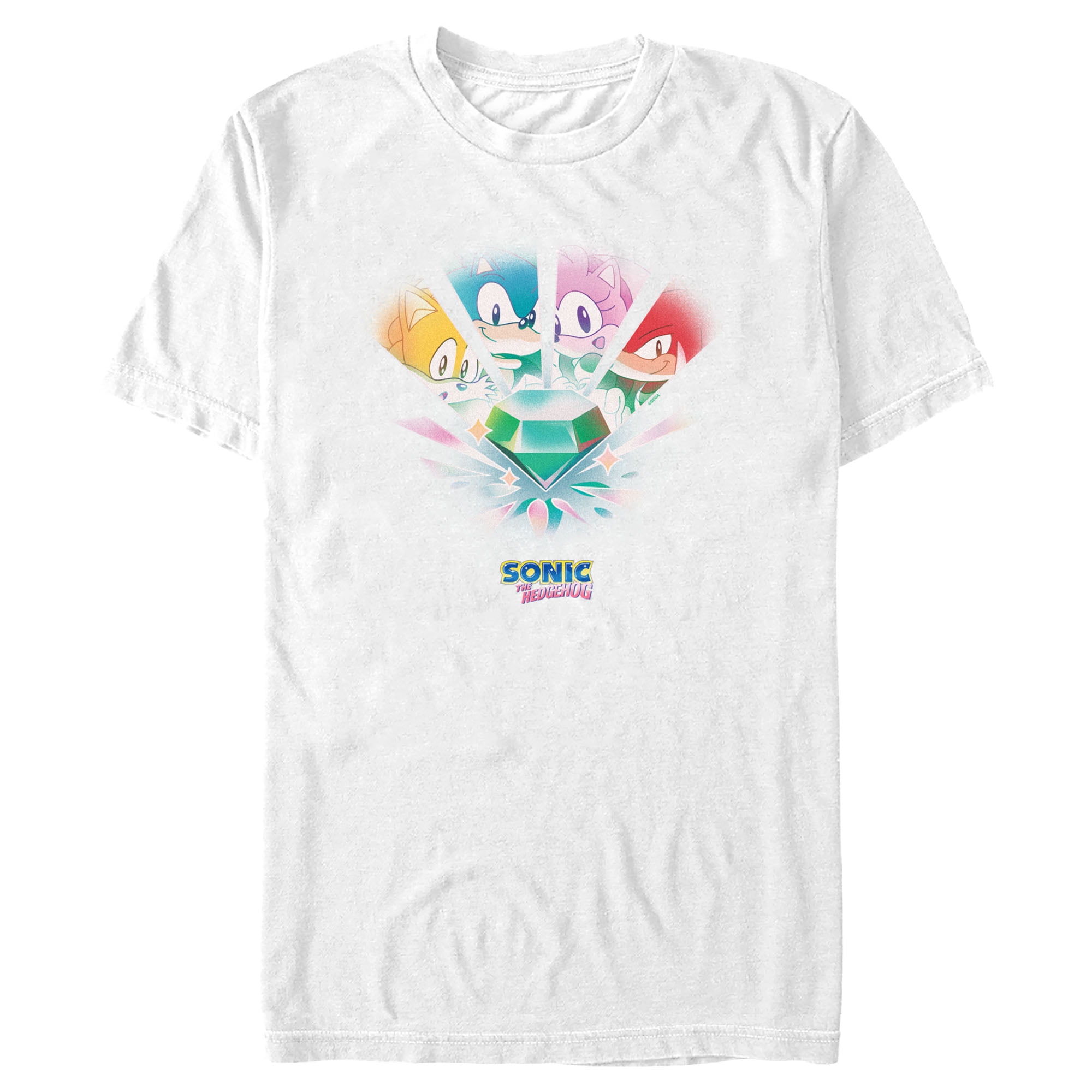 Men's Sonic the Hedgehog Chaos Emeralds Squad Graphic T-Shirt - Walmart.com