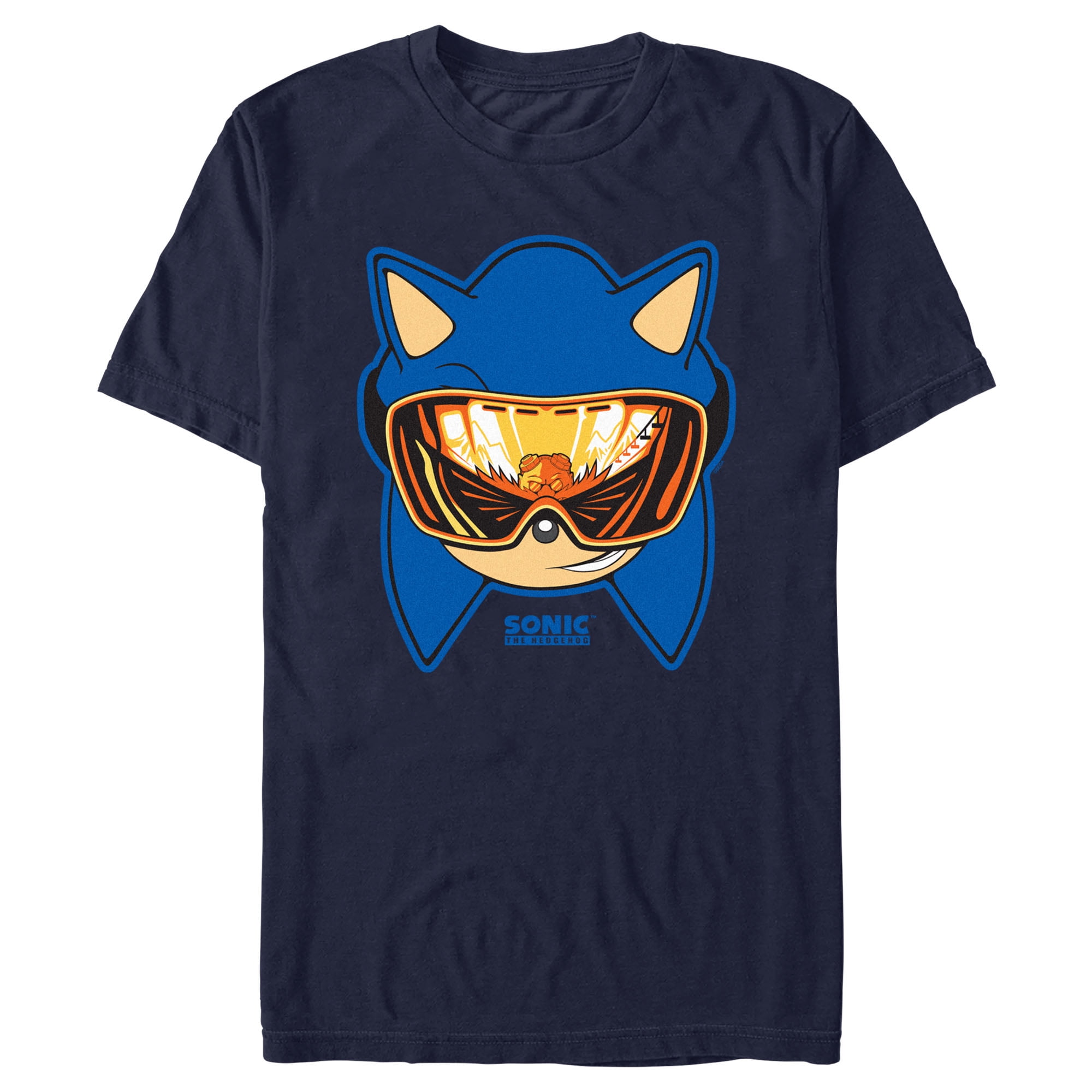 Men's Sonic the Hedgehog Dr. Eggman Reflection Graphic T-Shirt - Walmart.com