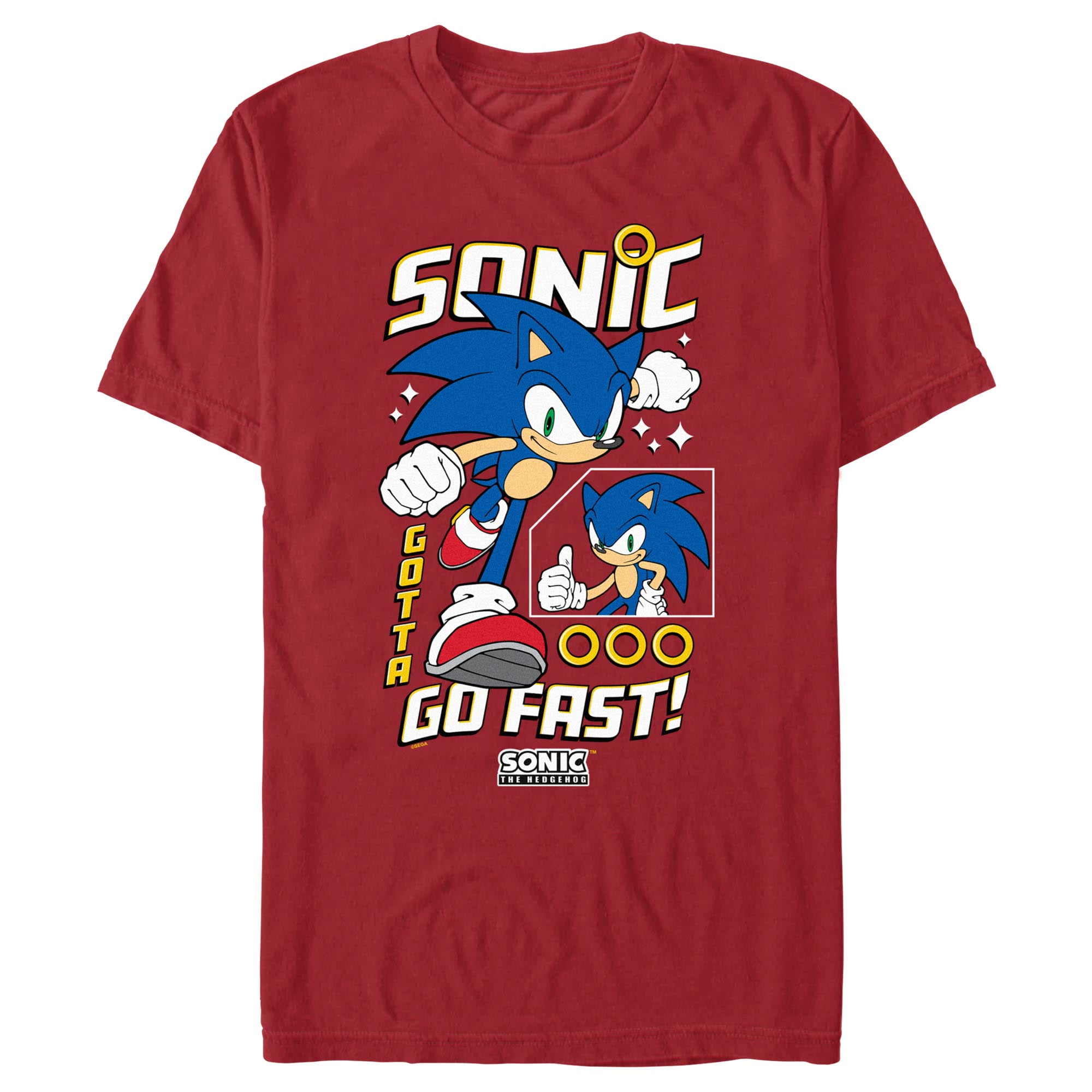 Men's Sonic the Hedgehog Gotta Go Fast Graphic T-Shirt - Walmart.com