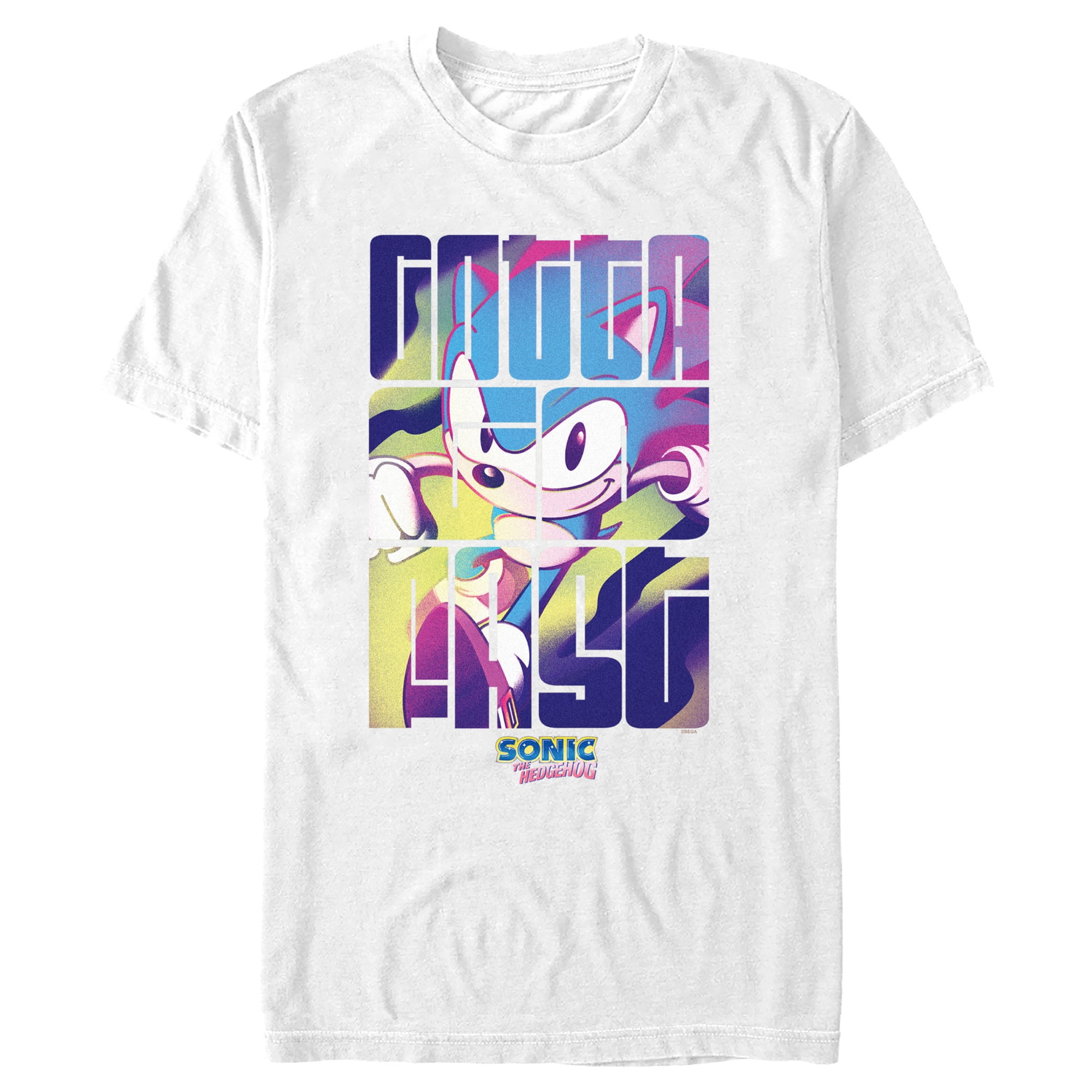Men's Sonic the Hedgehog Gotta Go Fast Run Graphic T-Shirt - Walmart.com