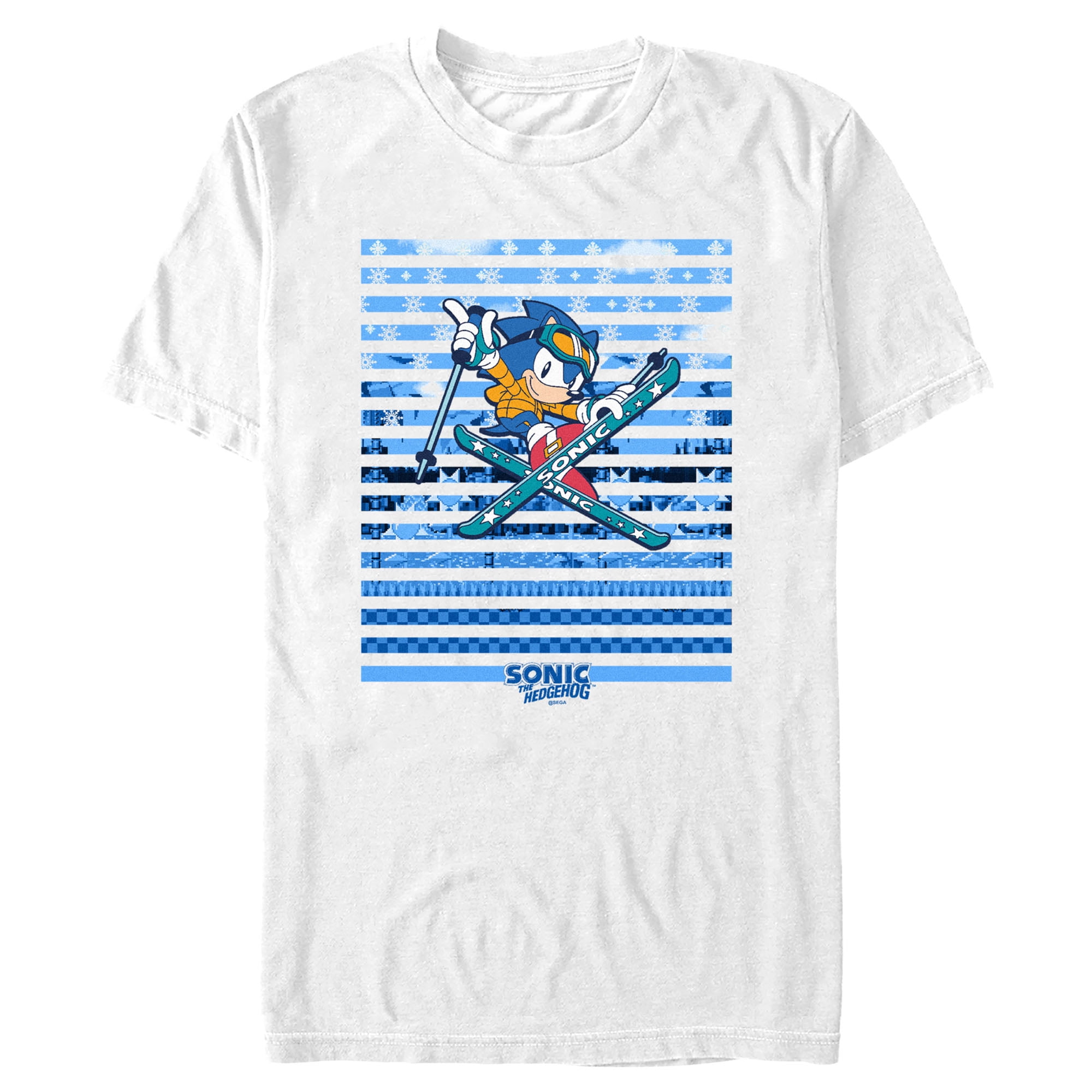 Men's Sonic the Hedgehog Hit the Slopes Scene Graphic T-Shirt - Walmart.com