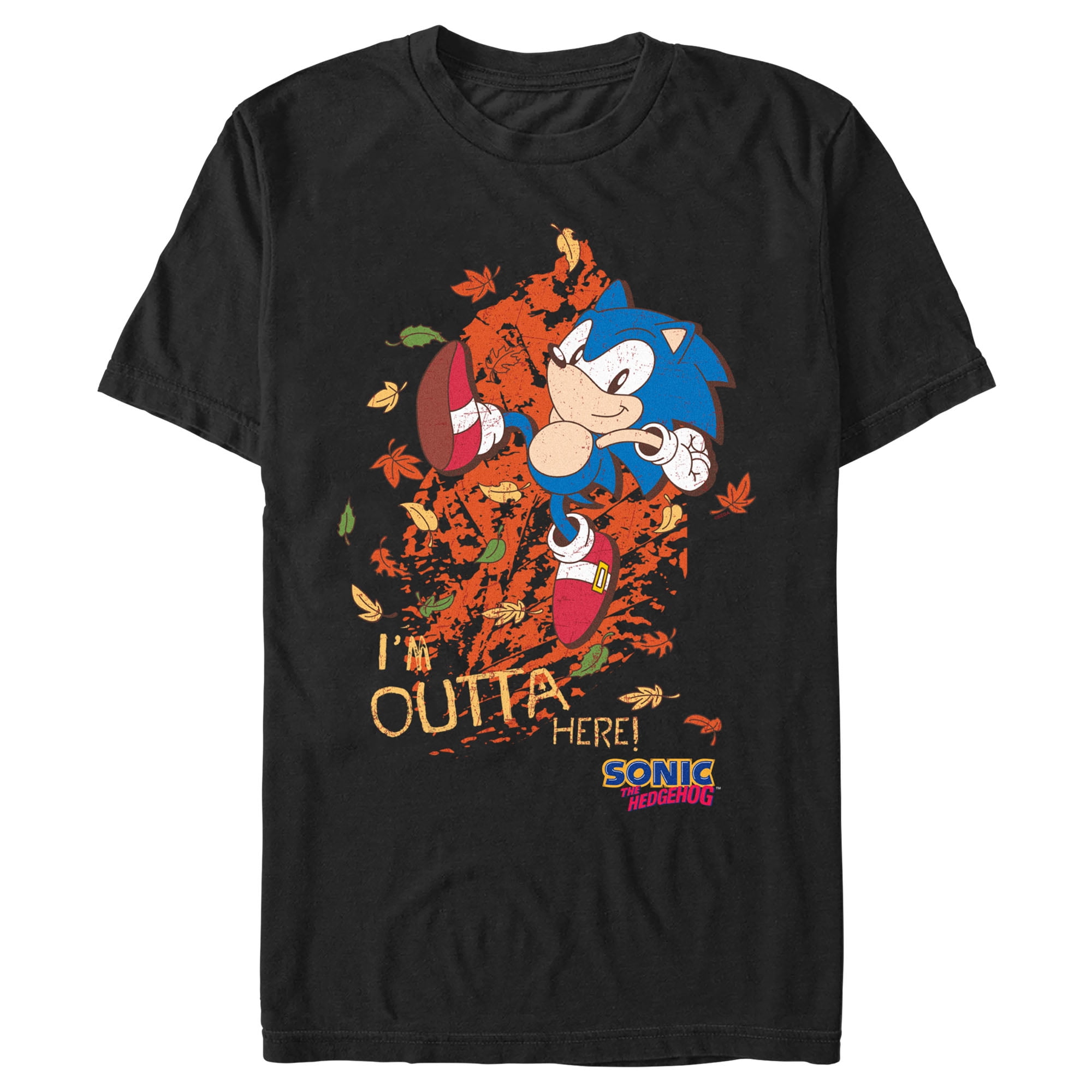 Men's Sonic the Hedgehog I'm Outta Here! Graphic T-Shirt - Walmart.com