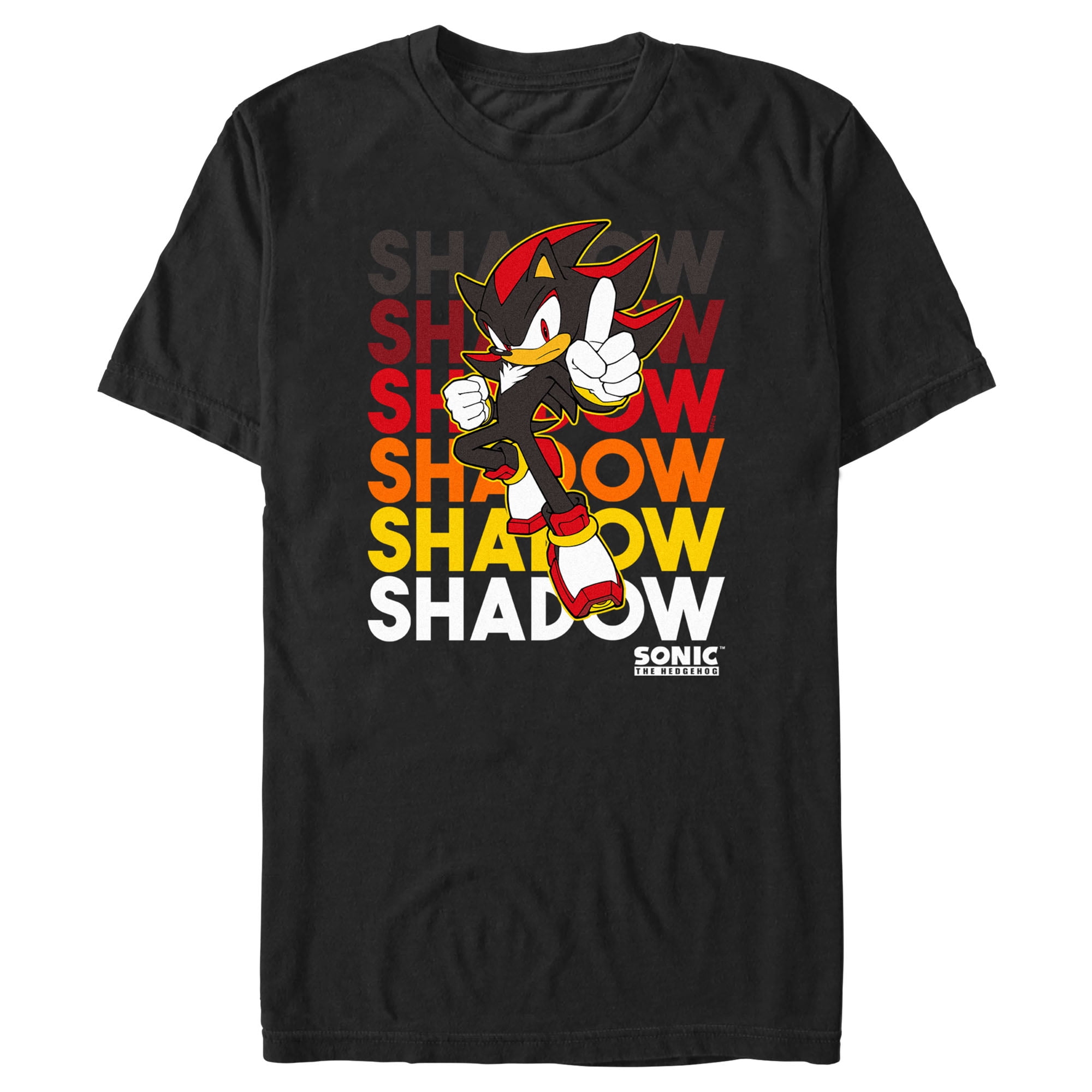 Men's Sonic the Hedgehog Shadow Stack Graphic T-Shirt - Walmart.com