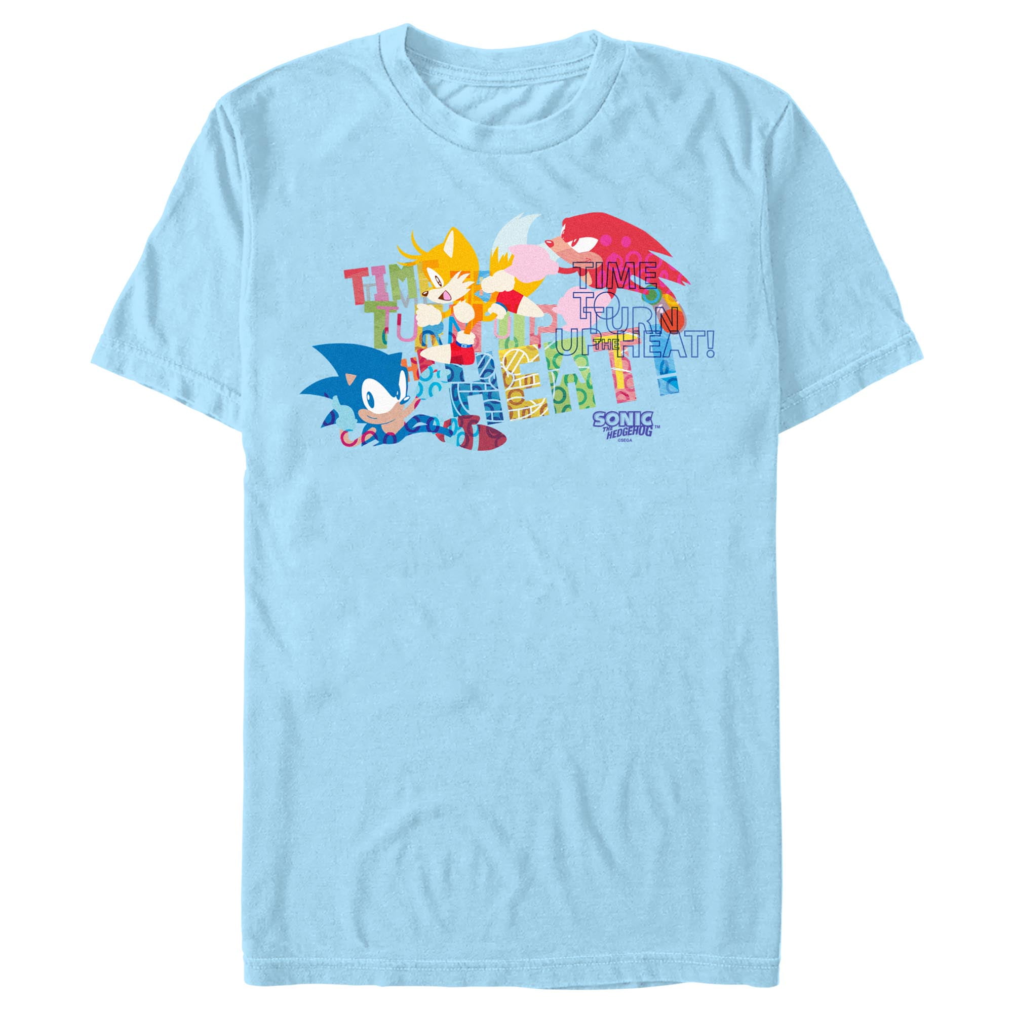 Men's Sonic the Hedgehog Time to Turn Up the Heat Graphic T-Shirt - Walmart Business Supplies