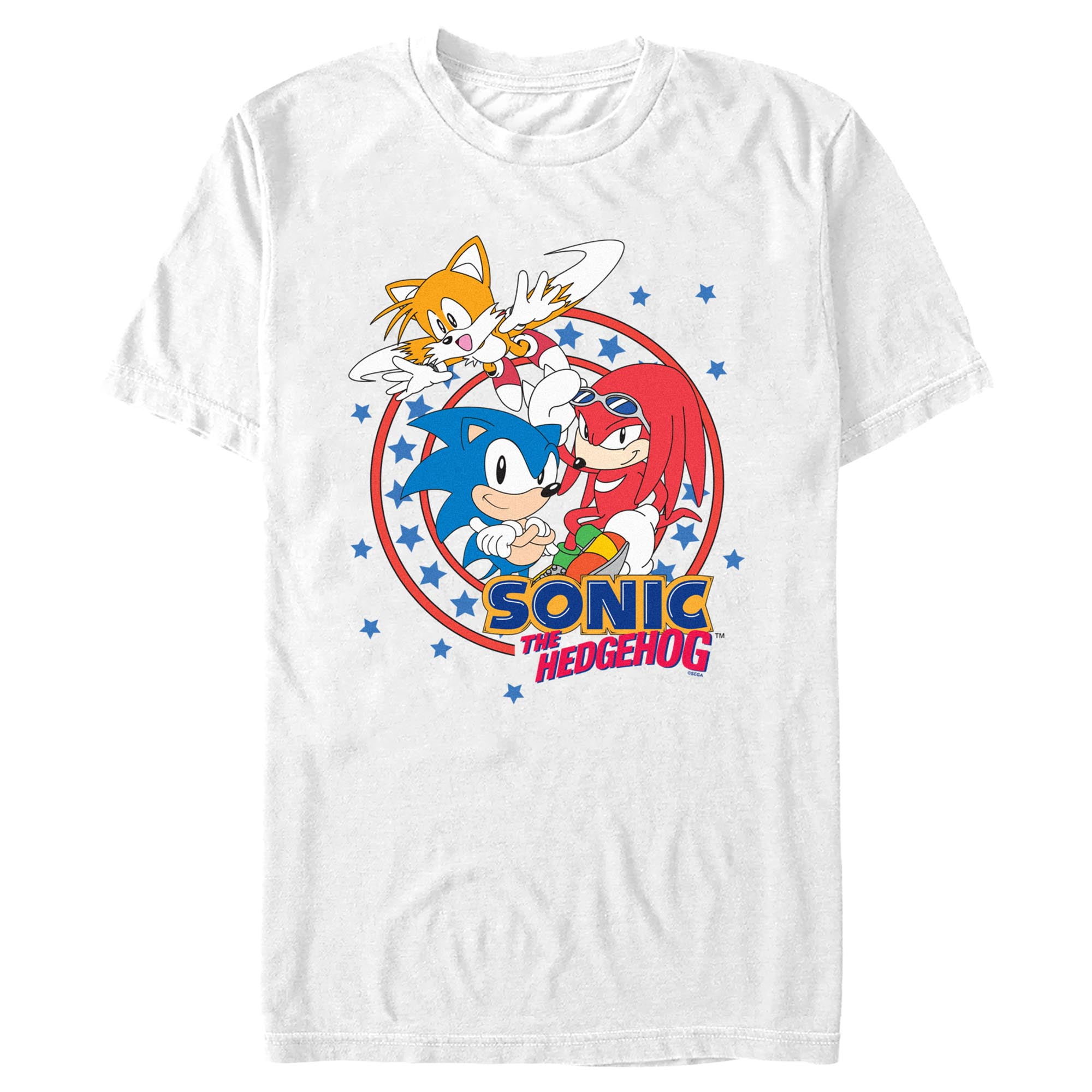 Men's Sonic the Hedgehog Trio Logo Graphic T-Shirt - Walmart.com