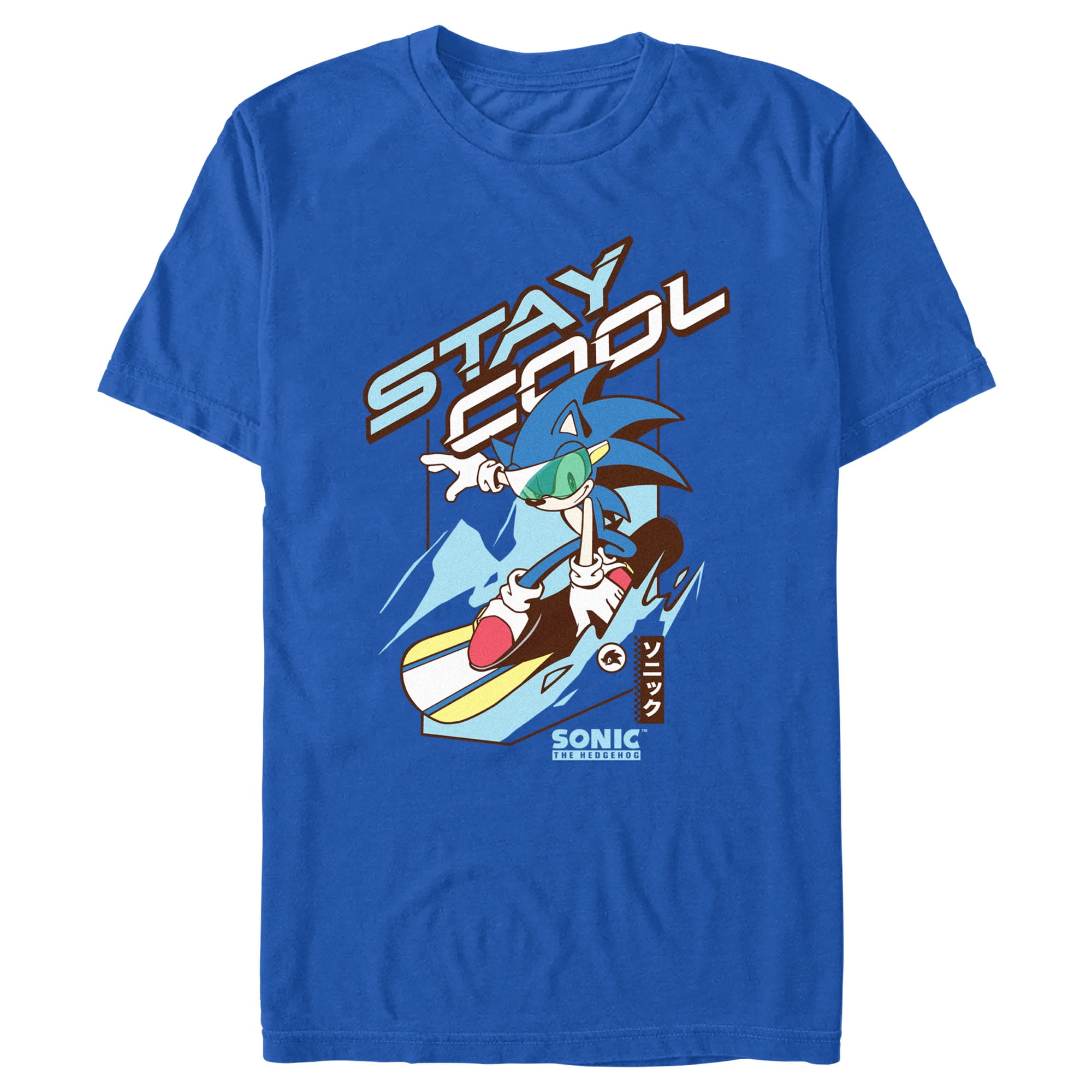 Men's Sonic the Hedgehog Winter Stay Cool Graphic T-Shirt - Walmart.com