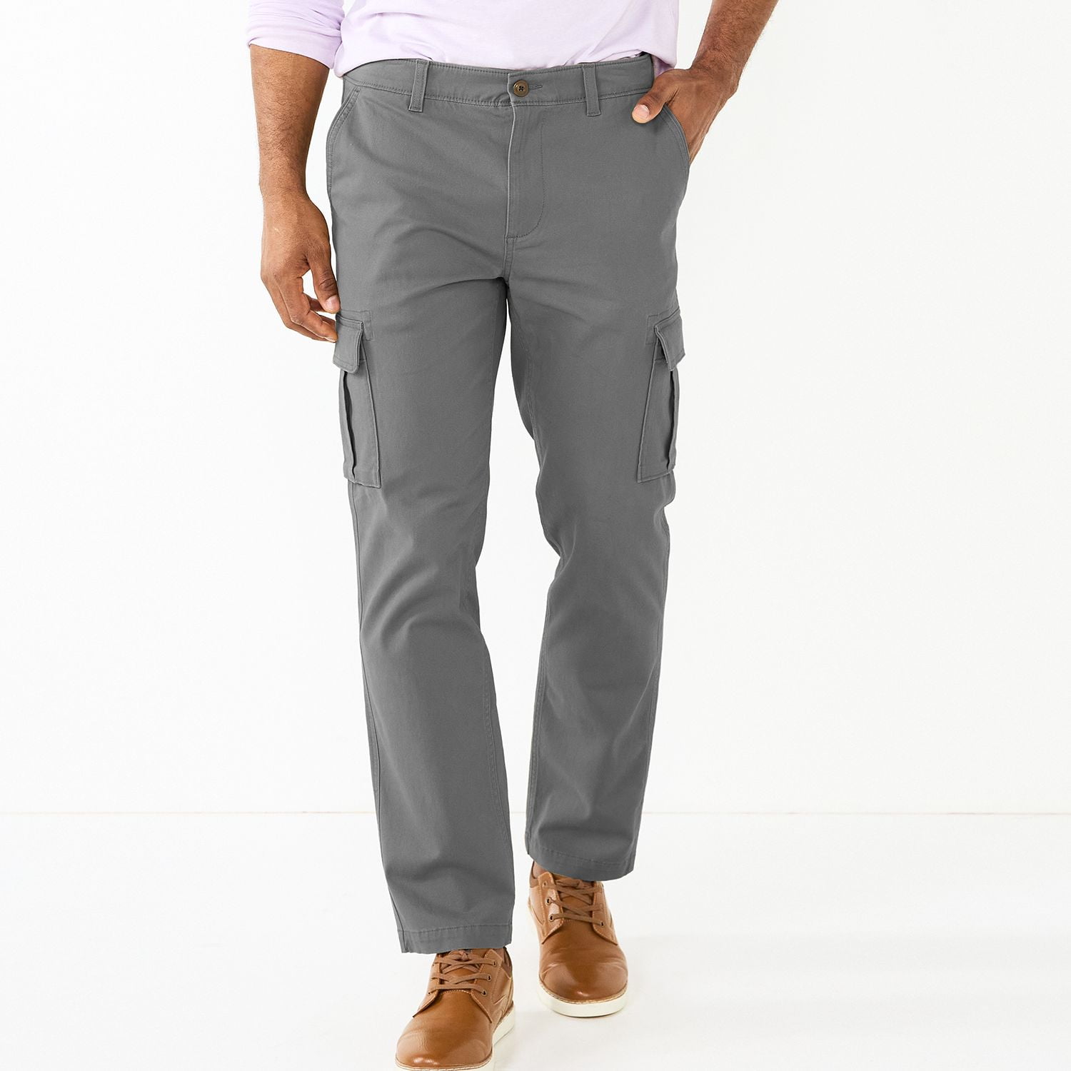 Men's Sonoma Goods For Life® Straight-Fit Cargo Pants Color: Rock Wall ...