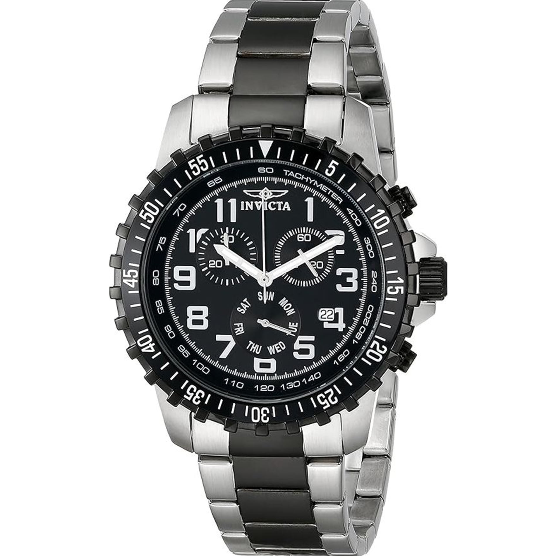 Men's Speciality 1326 Silver Stainless-Steel Swiss Chronograph Watch ...