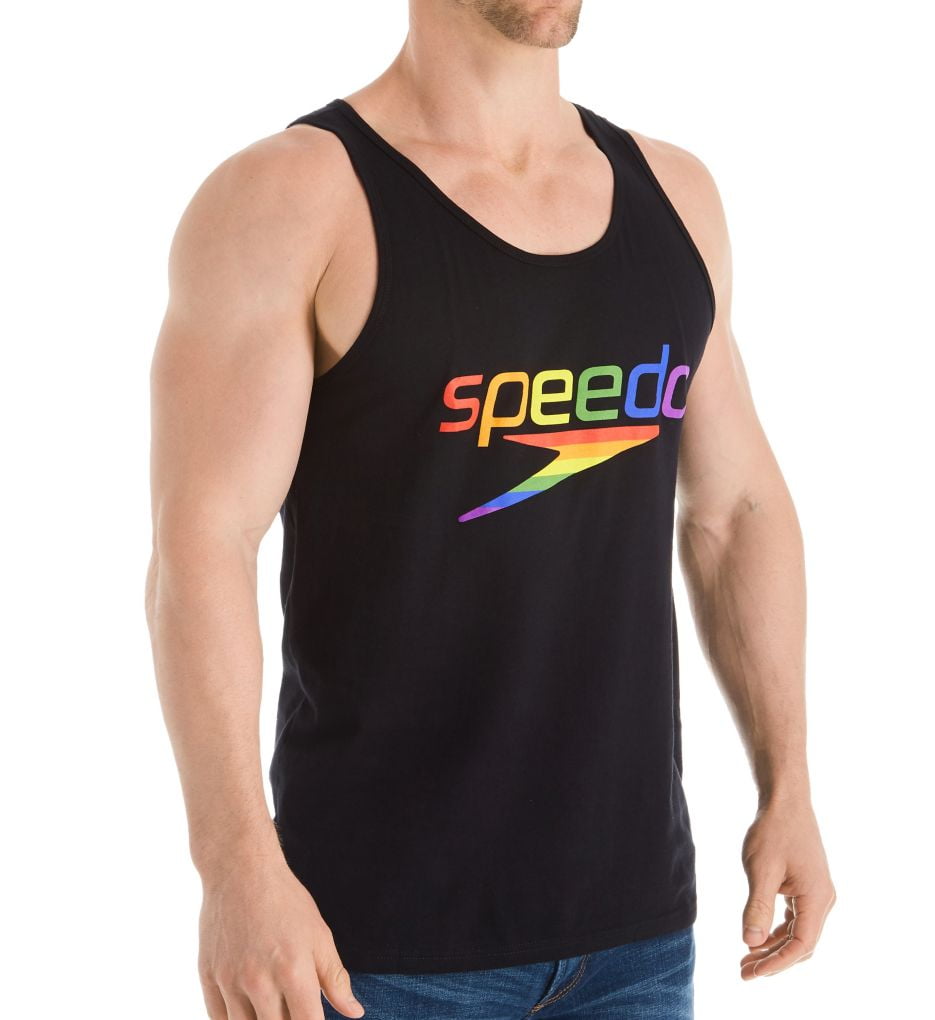 Men's Speedo 7720813 Pride Tank (Rainbow Brights M) - Walmart.com