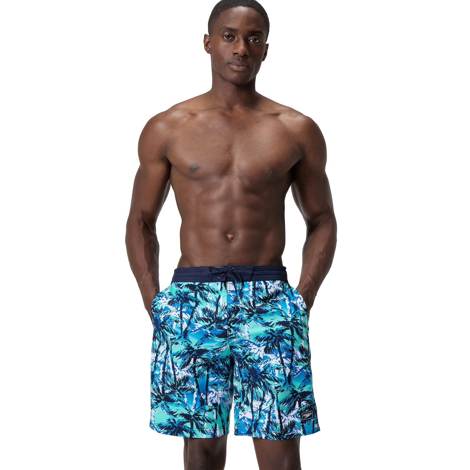 Men's Speedo Bondi UPF 50+ Boardshort Swim Trunks Color: Hawaiian Sky ...