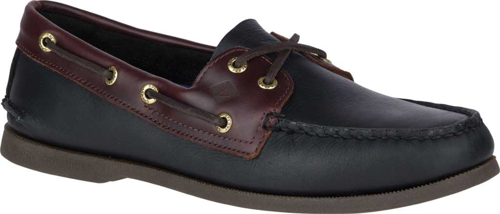 Men's Sperry Top-Sider Authentic Original Boat Shoe Black/Amaretto 10.5 ...