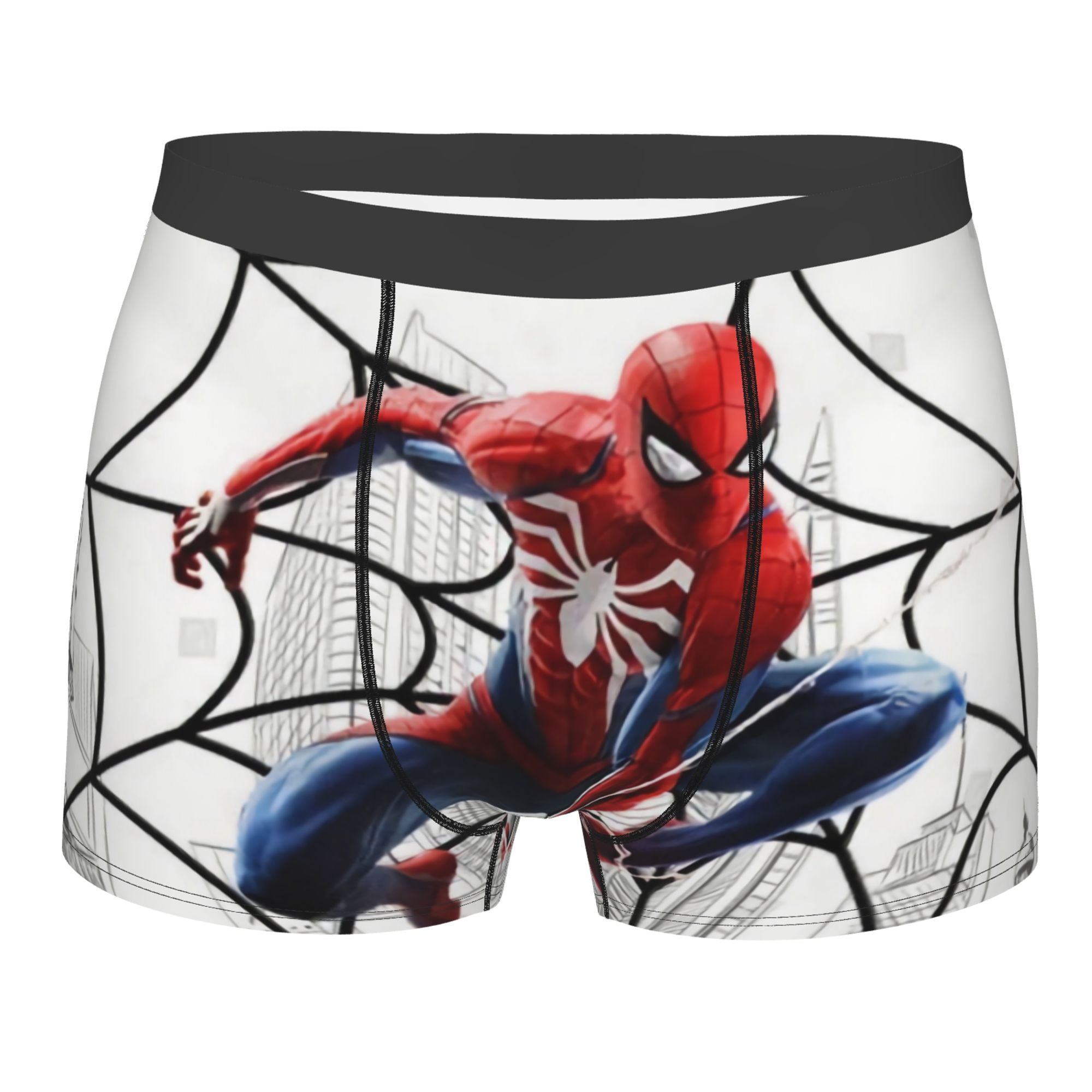 Men's Spider-Man and spider web Boxer Briefs Funny Boxer Shorts Hilarious Gag Gifts Christmas ...