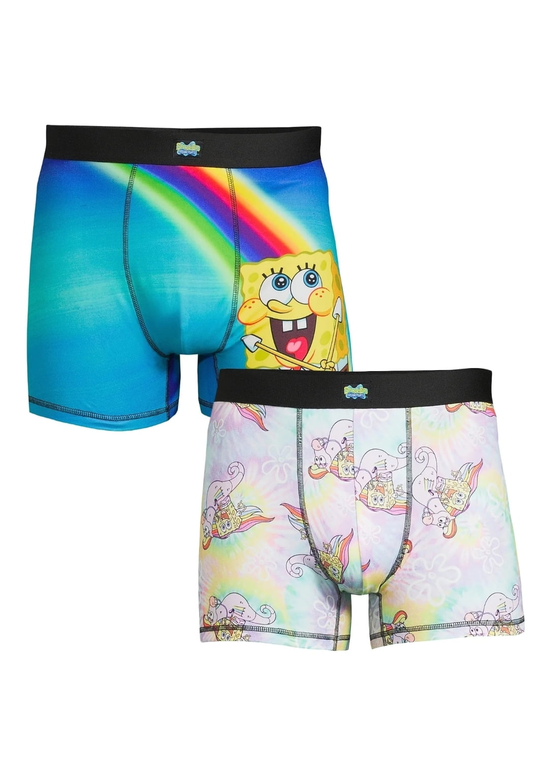 Men's SpongeBob SquarePants 2 Pack Boxer Briefs - XL - Walmart.com
