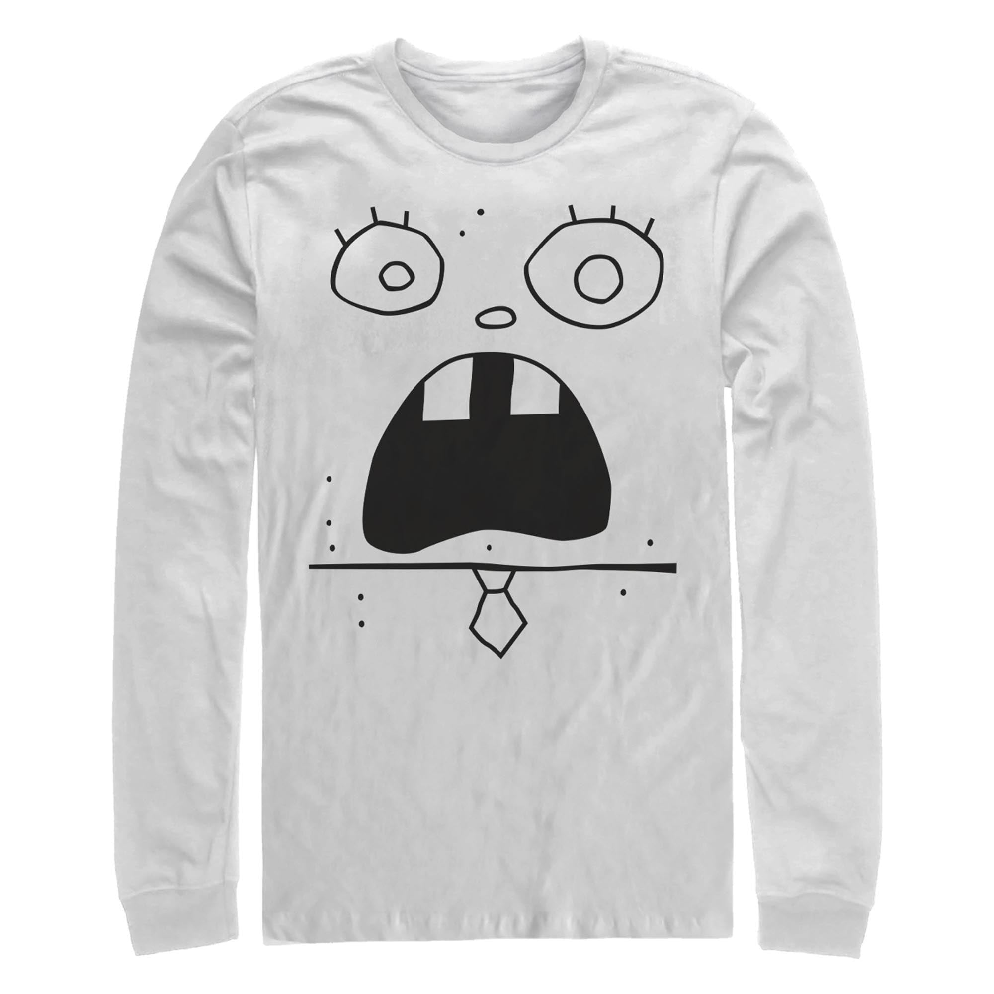 Men's SpongeBob SquarePants DoodleBob Expression Long Sleeve Shirt ...