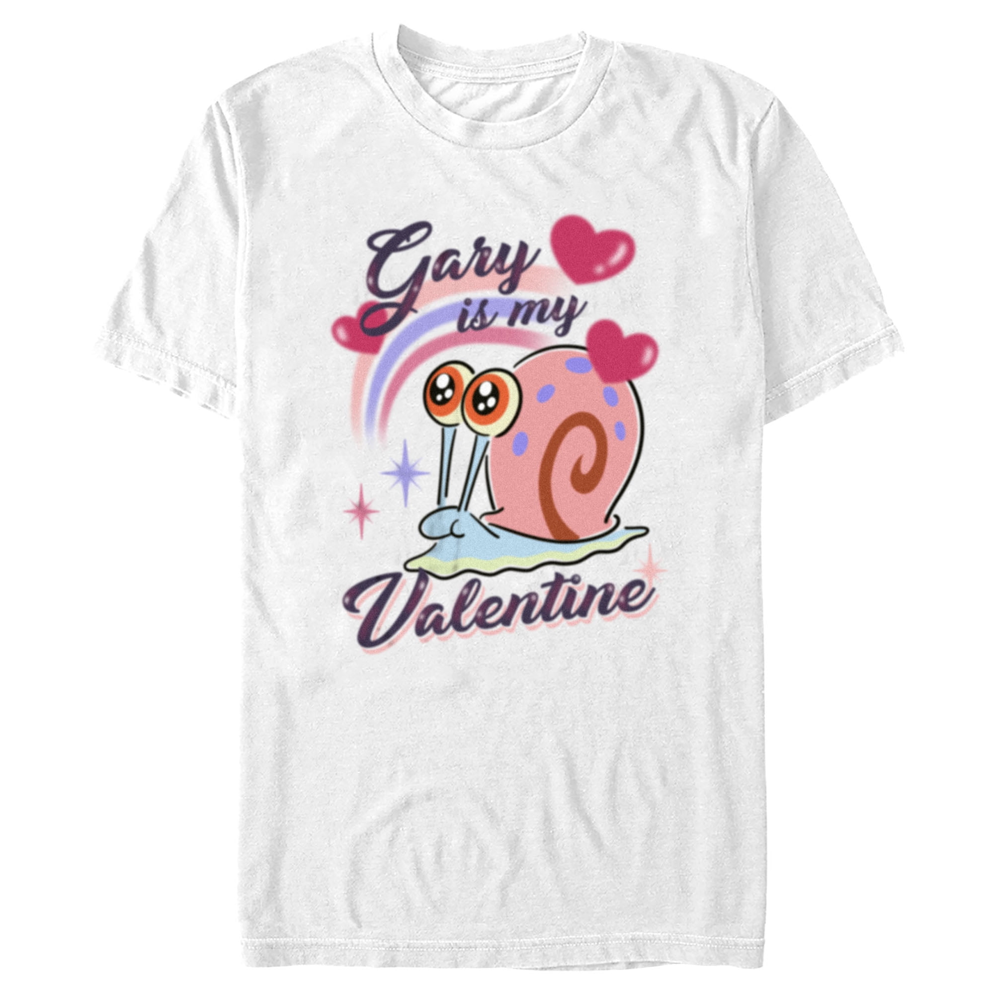Men's SpongeBob SquarePants Gary is My Valentine Graphic Tee White ...