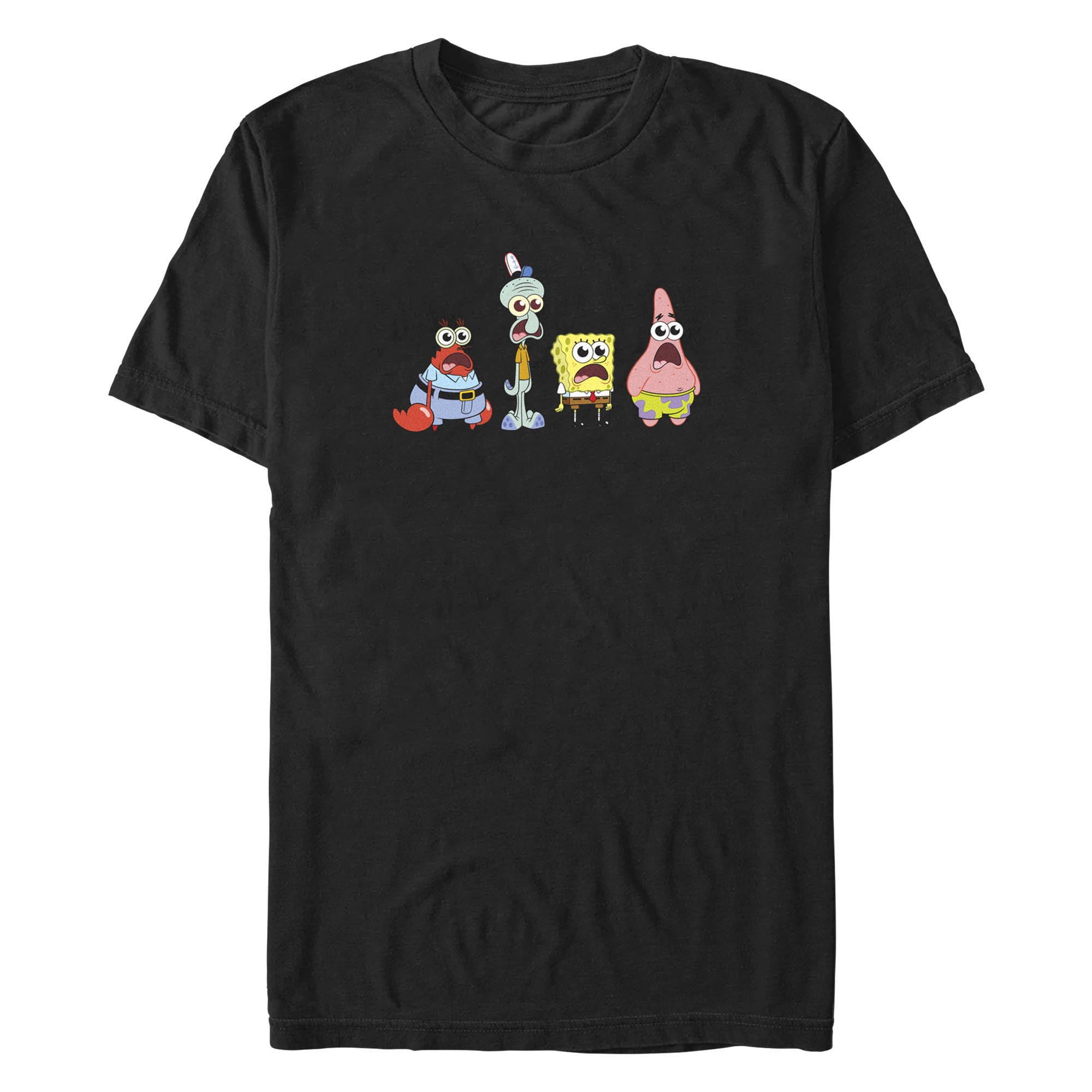 Men's SpongeBob SquarePants Group Stare Graphic T-Shirt - Walmart.com