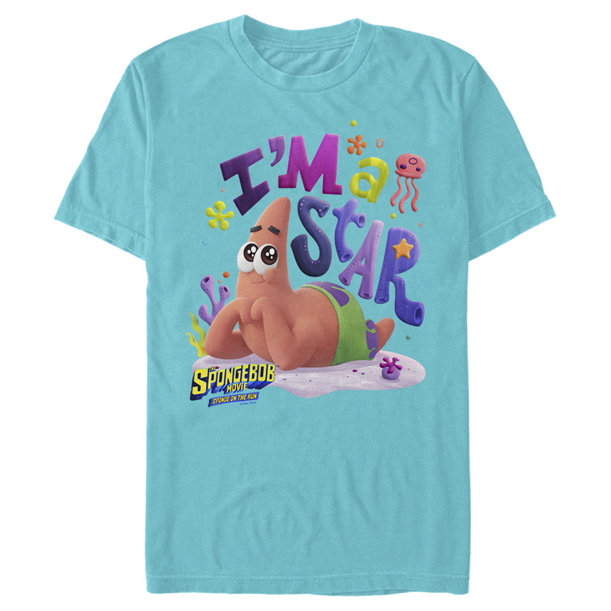 Men's SpongeBob SquarePants Sponge on the Run Patrick is a Star Graphic ...
