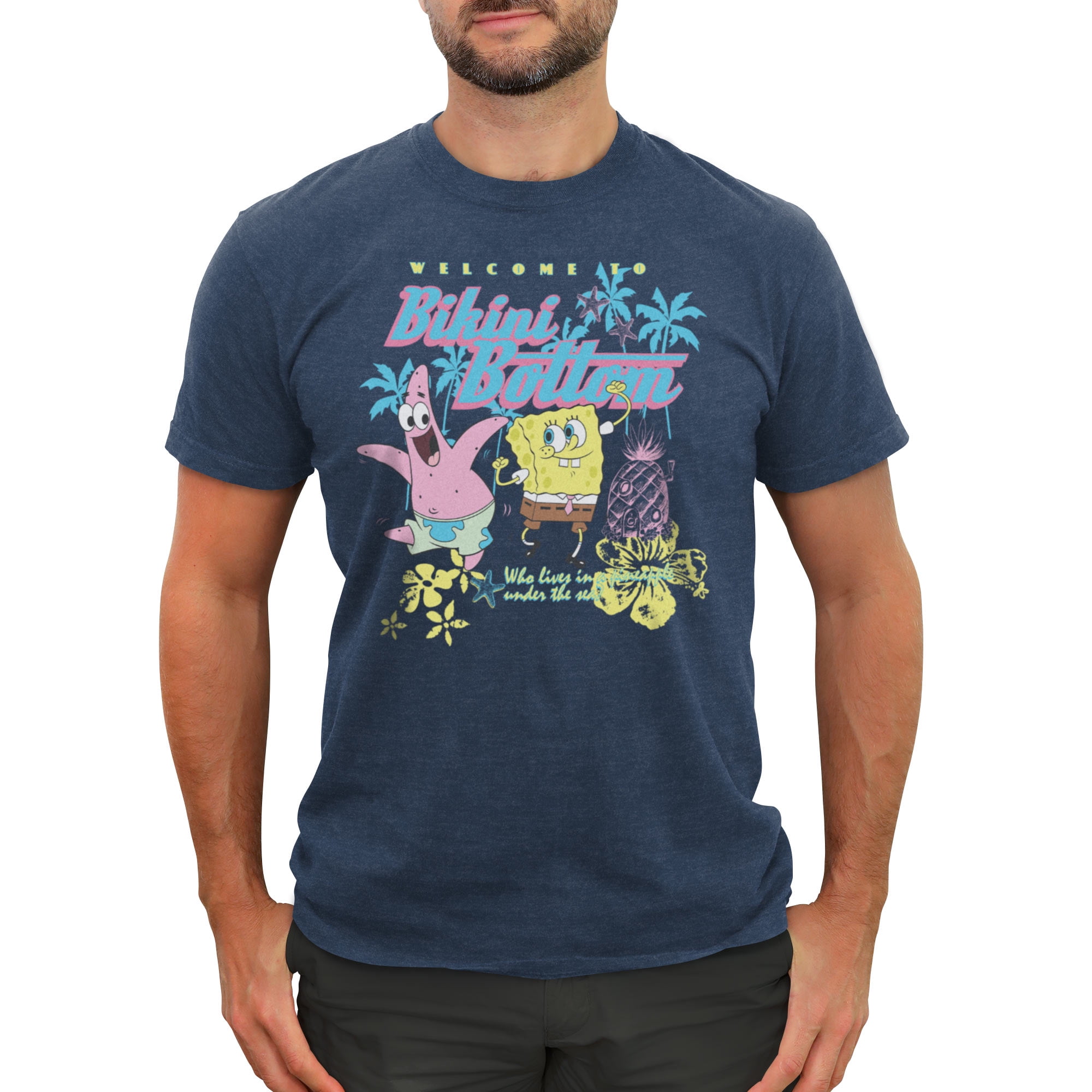 Men's SpongeBob SquarePants Welcome to Bikini Bottom Graphic T-Shirt ...