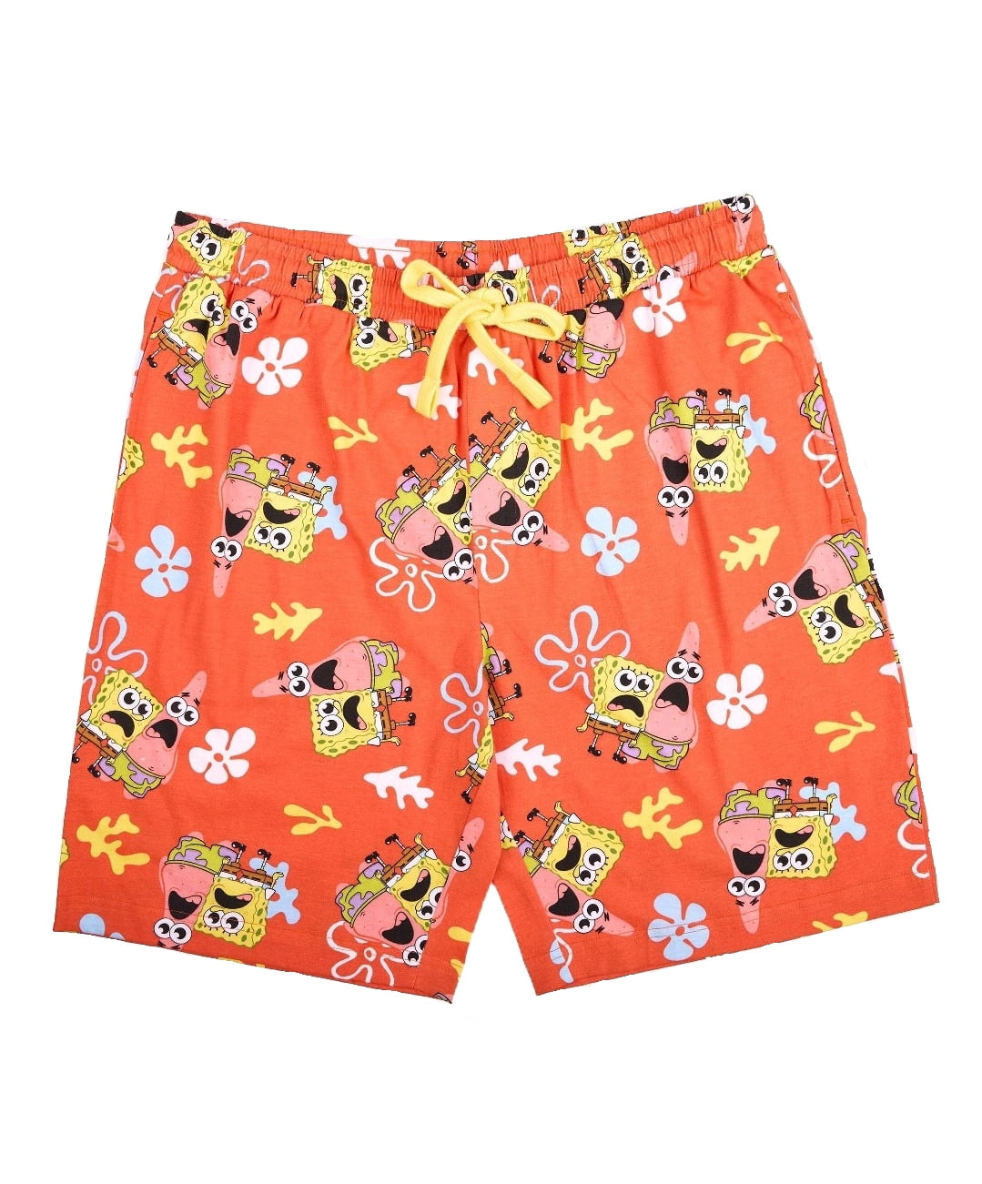 Men's Spongebob SquarePants Meme Orange Pajama Sleep Shorts - Small ...