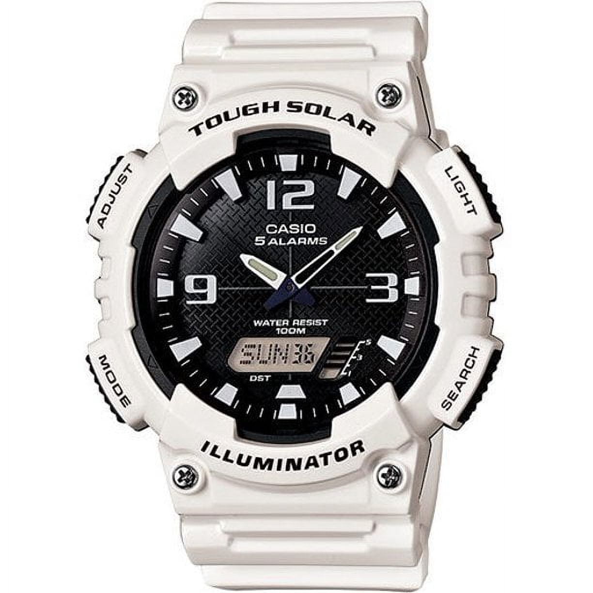 Men's Sport AQS810WC-7AV Black Resin Japanese Quartz Watch - Walmart.com