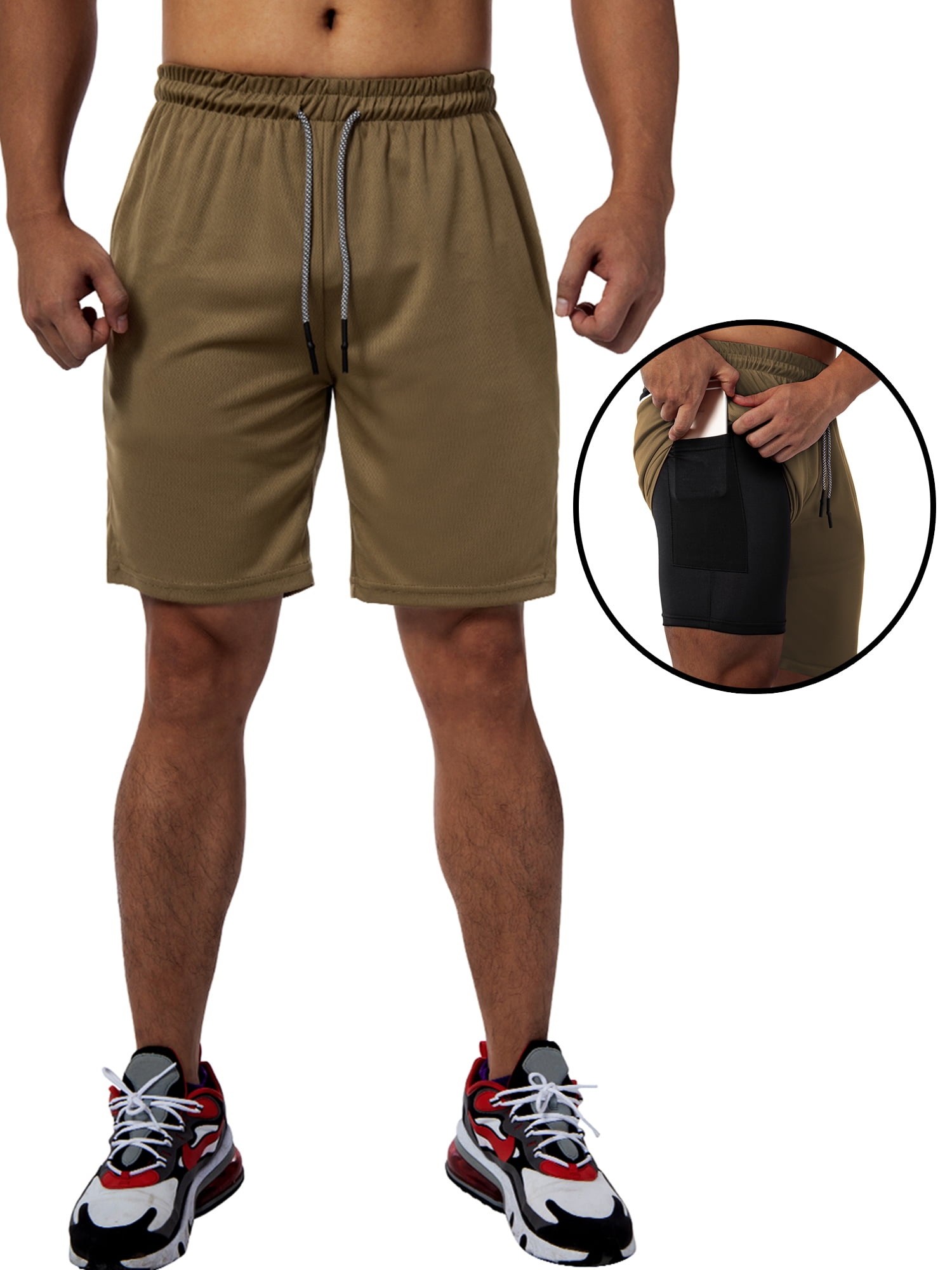 Men's Sport Short Athletic Shorts Quick Dry Lightweight Athletic Gym ...