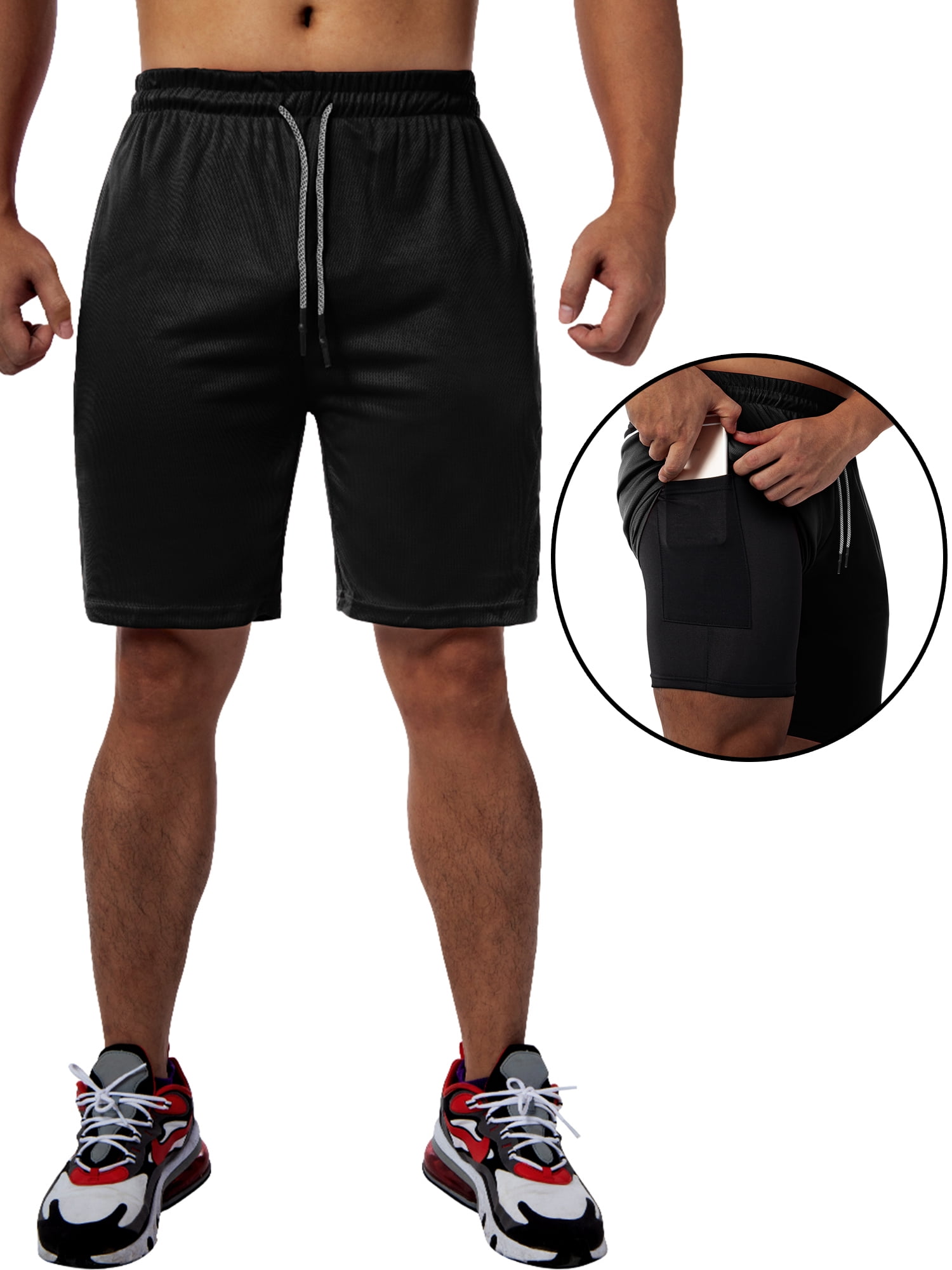 Men's Sport Short Athletic Shorts Quick Dry Lightweight Athletic Gym ...