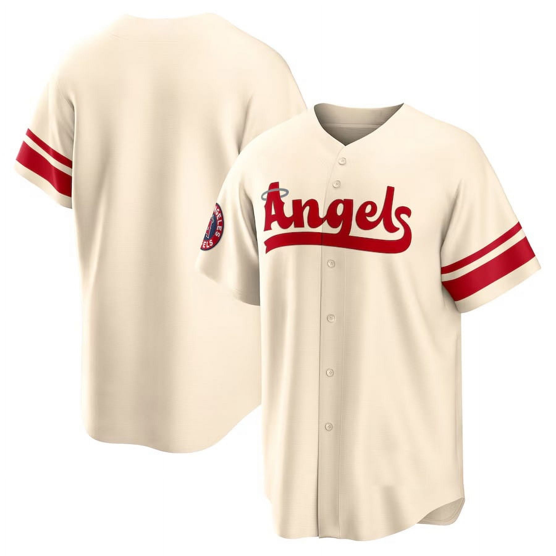Men's Sport T-Shirt Beige 8 Los Angeles_Angels Fans Team Uniforms ...