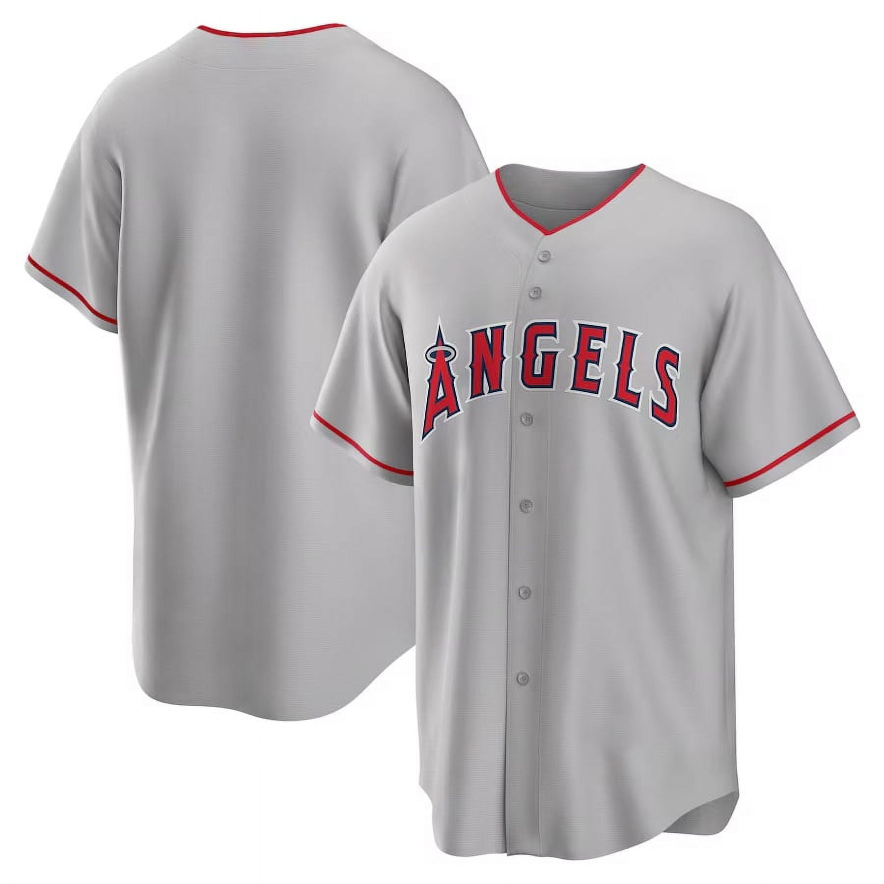 Men's Sport T-Shirt Gray 7 Los Angeles_Angels Fans Team Uniforms ...