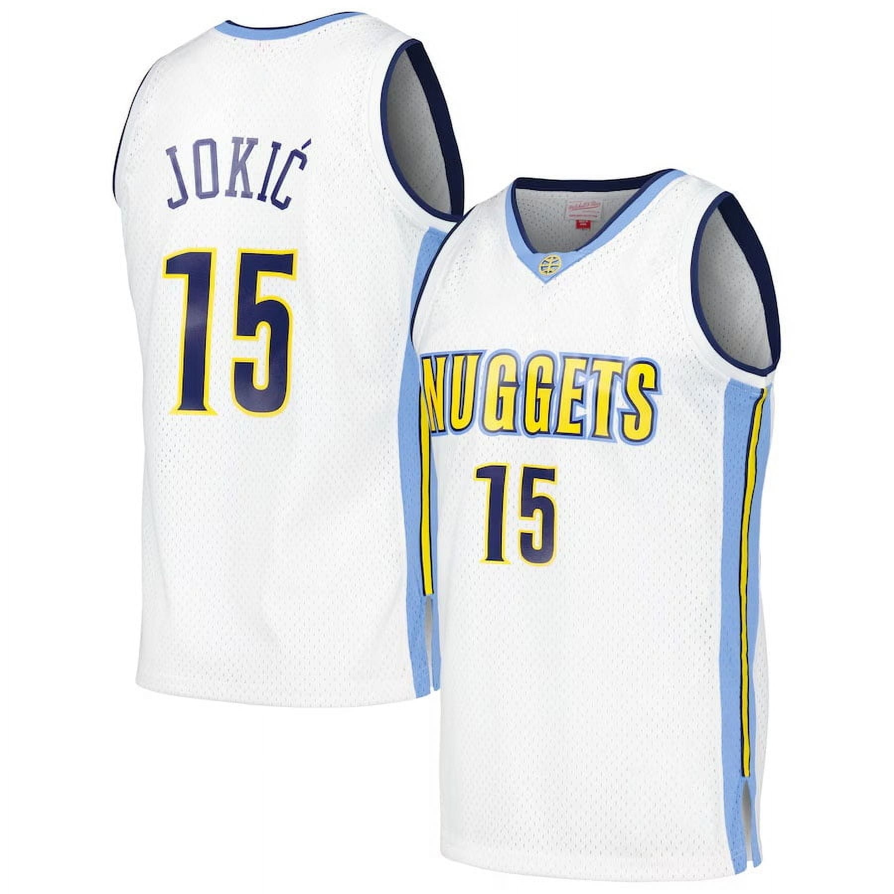 Men's Sport T-Shirt White 1 #15 Nikola_Jokić Denver_Nuggets Fans Team ...