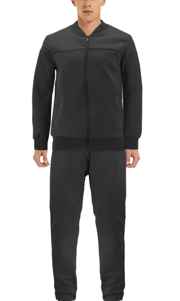 Men's Sports Gym Fitness Work Out Running Jogging 2 Piece Tracksuit Set ...