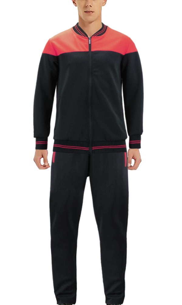 Men's Sports Gym Fitness Work Out Running Jogging 2 Piece Tracksuit Set ...