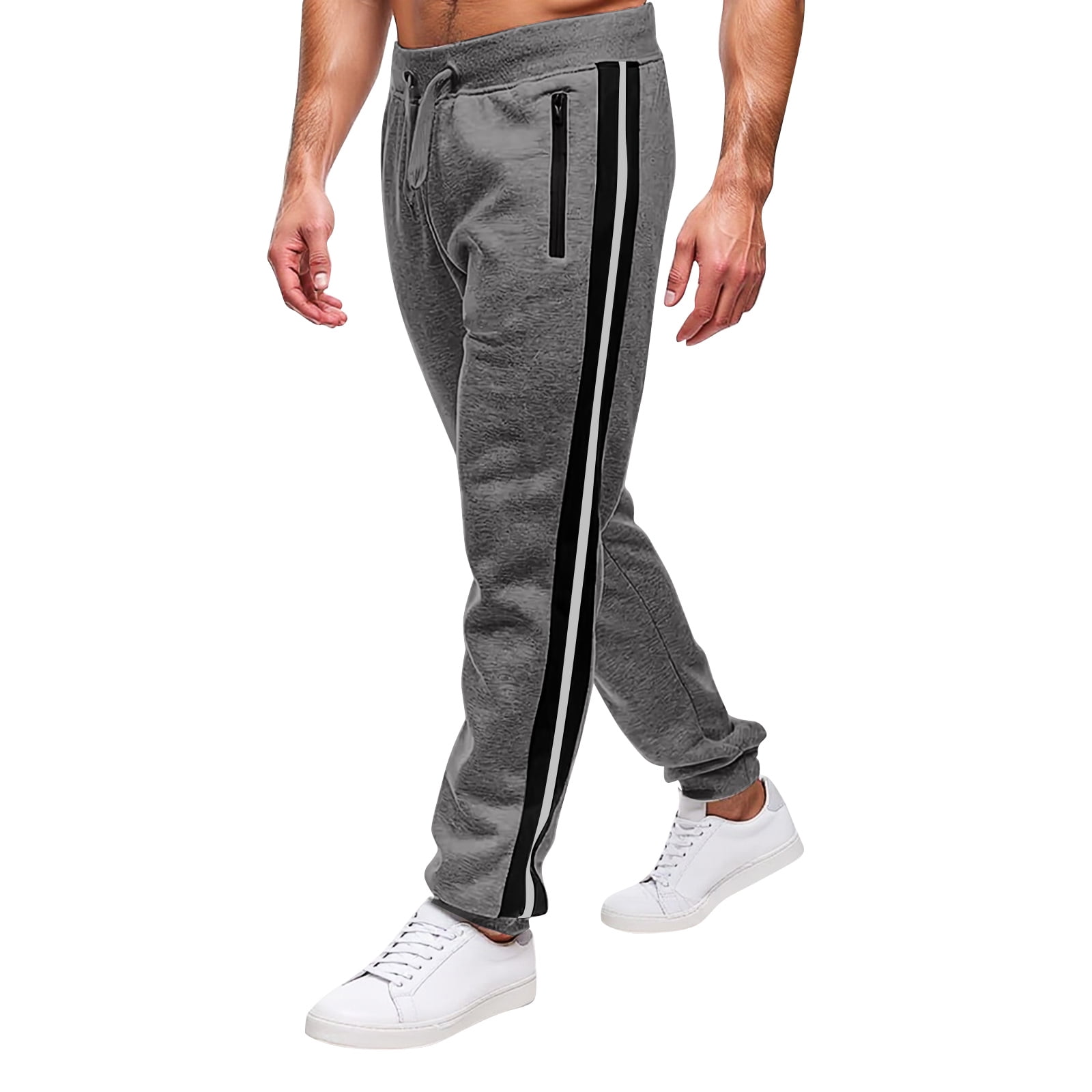 Men's Sports Pants And Casual Pants With Zippered Pockets - Walmart.com