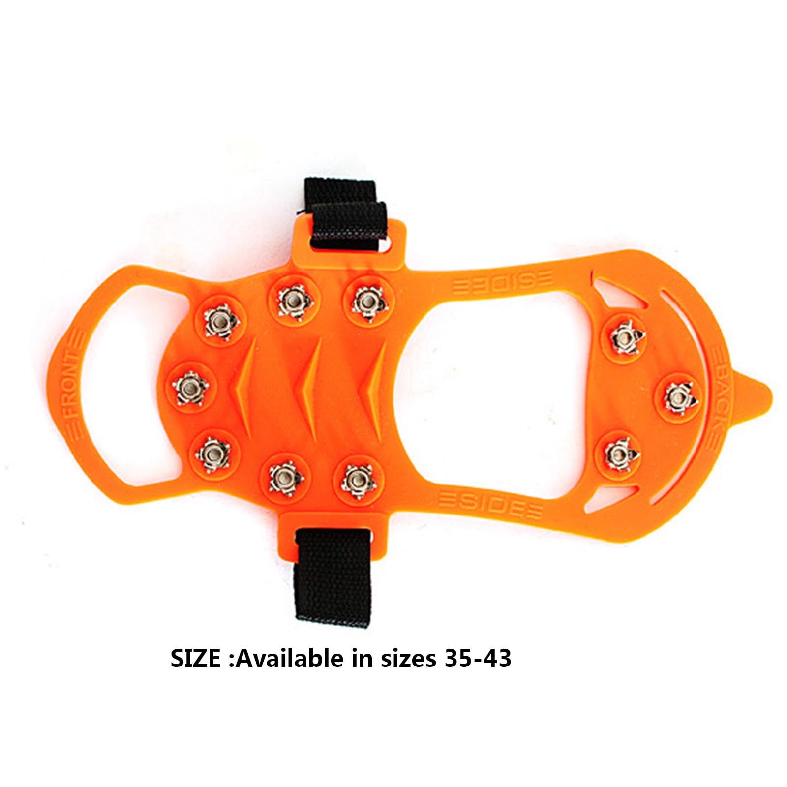 Men's Sports Shoes With Steel Toe Cap Snow Road Spikes, Ice Snow Chains ...