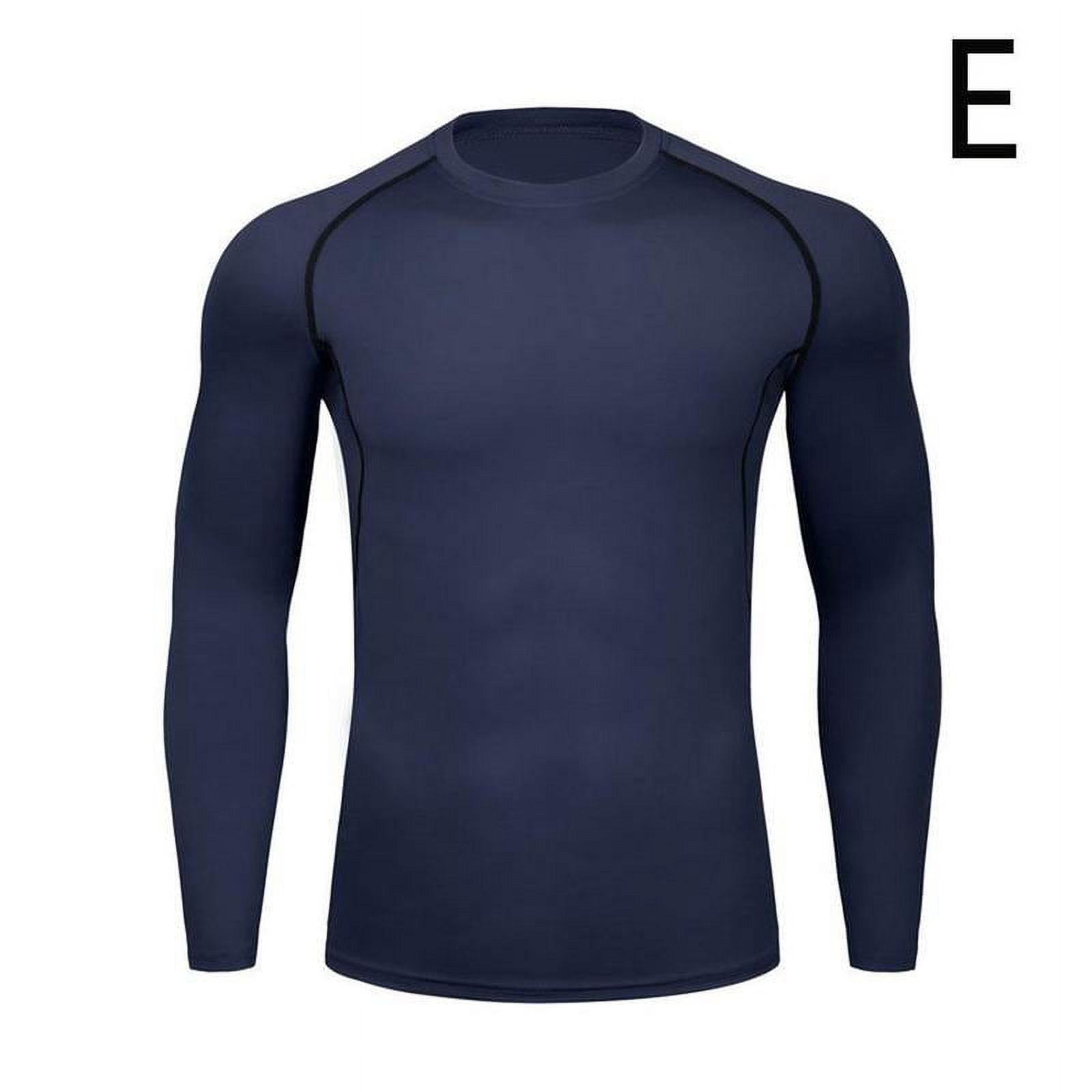 Men's Sports Tight Long Sleeve Fitness Clothes Quick Dry Stretch ...